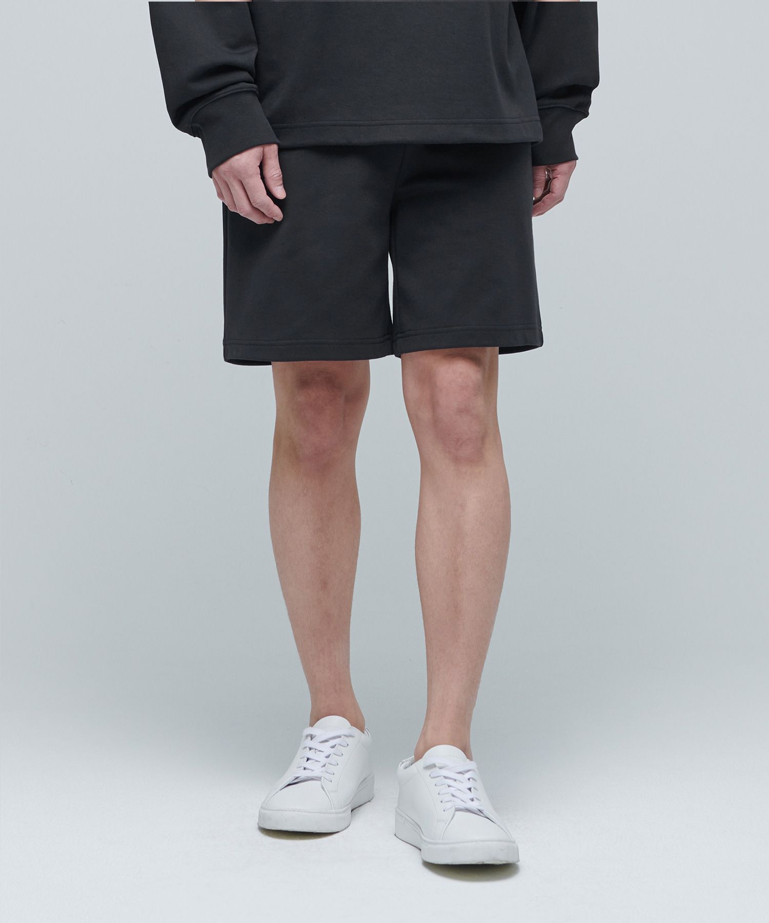 MUSINSA | MUSINSA STANDARD FLAT TERRY SWEAT SHORTS [DARK GRAY]