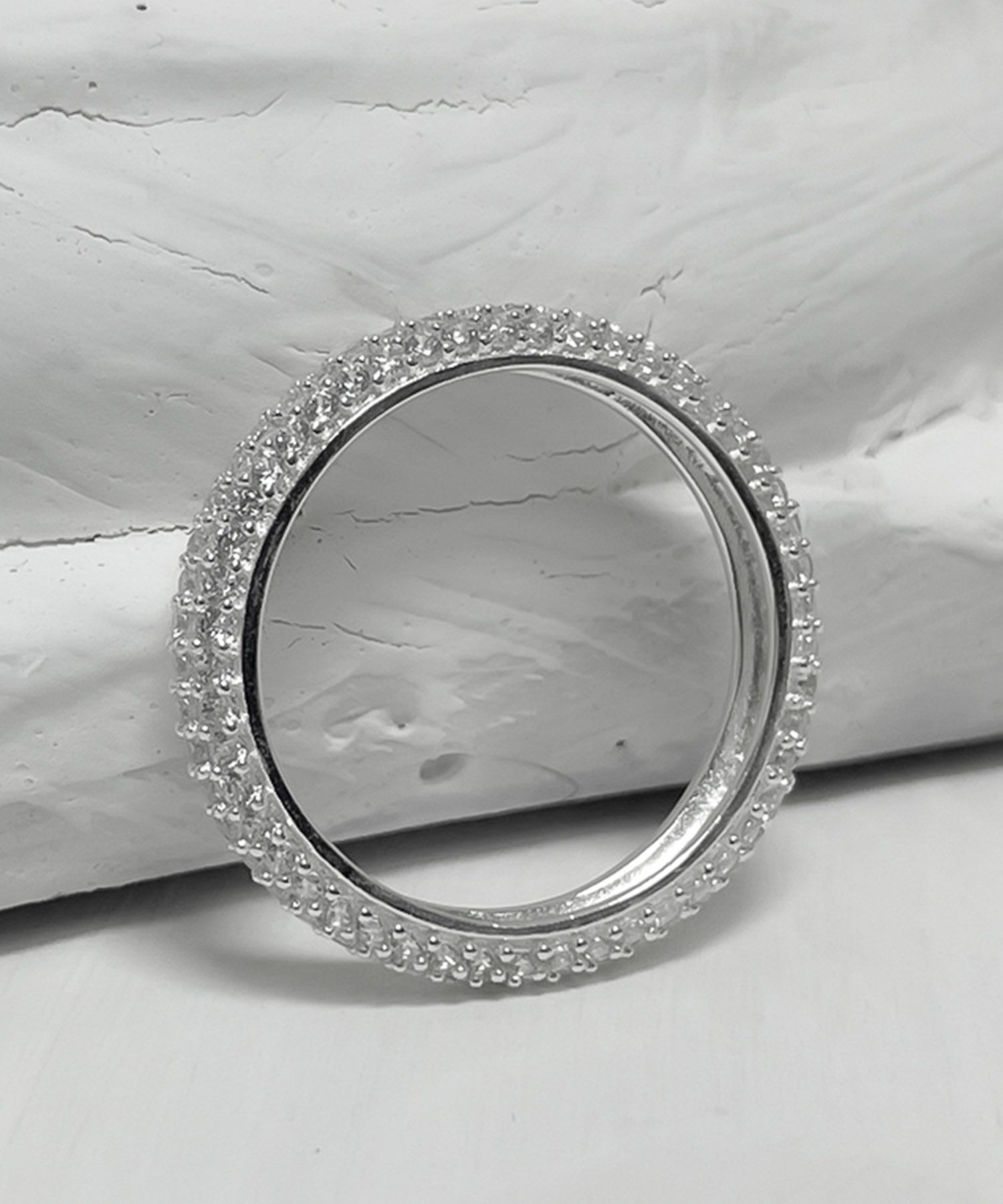 MUSINSA公式 | BLESSED BULLET Iceline Triple 3.5MM Ring_Silver 925