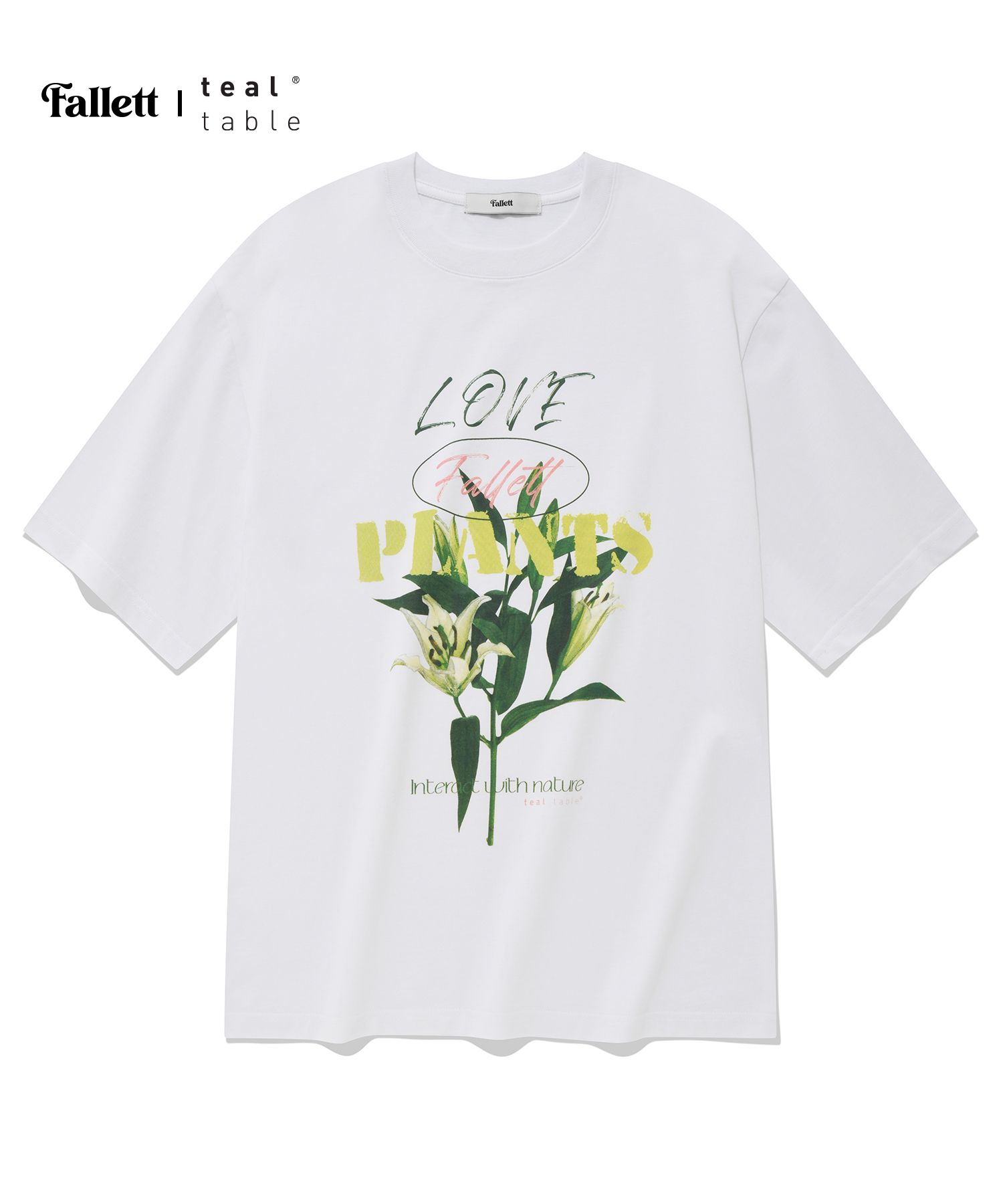 MUSINSA | FALLETT [Fallet x TEAL TABLE] A bouquet short-sleeved T-shirt ...