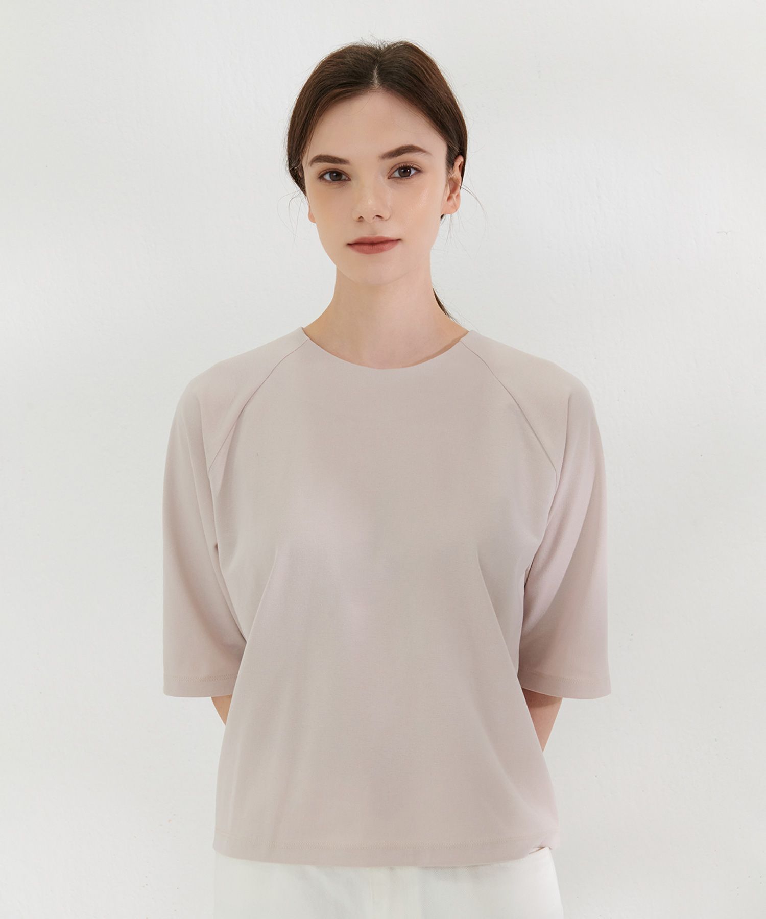 MUSINSA | CAMINO 22 SS Raglan Round T-shirt (Beige)