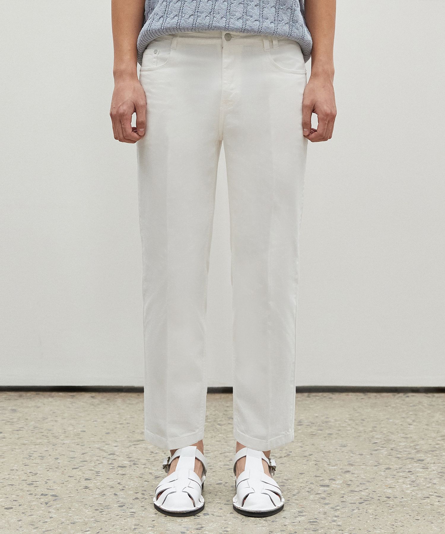 MUSINSA | DECET [Summer Ver]Cropped Tapered Jeans DCPT004Ivory