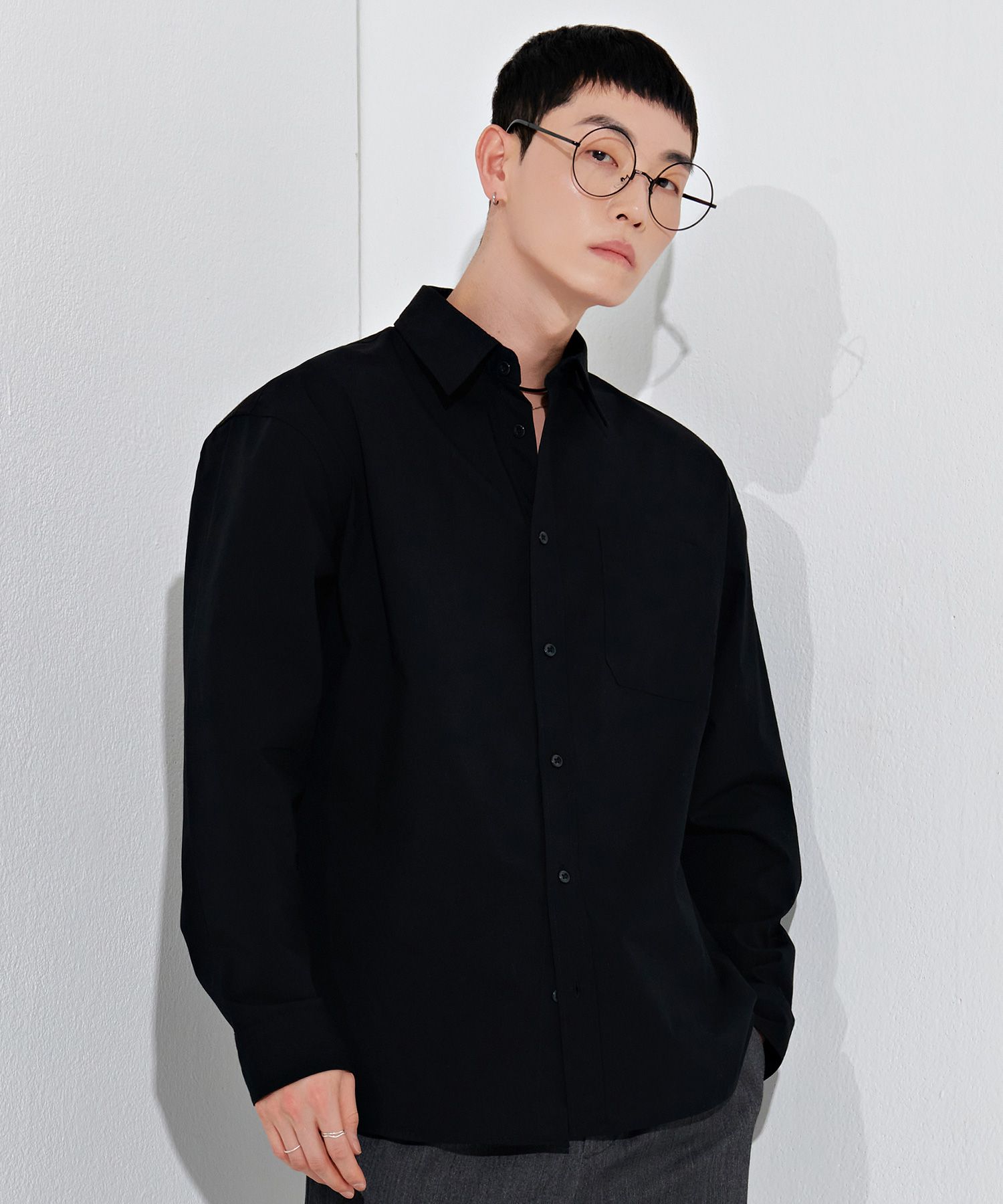 MUSINSA | CHASECULT Men's semi-overfit backless warrior shirt-BAAK5413B03