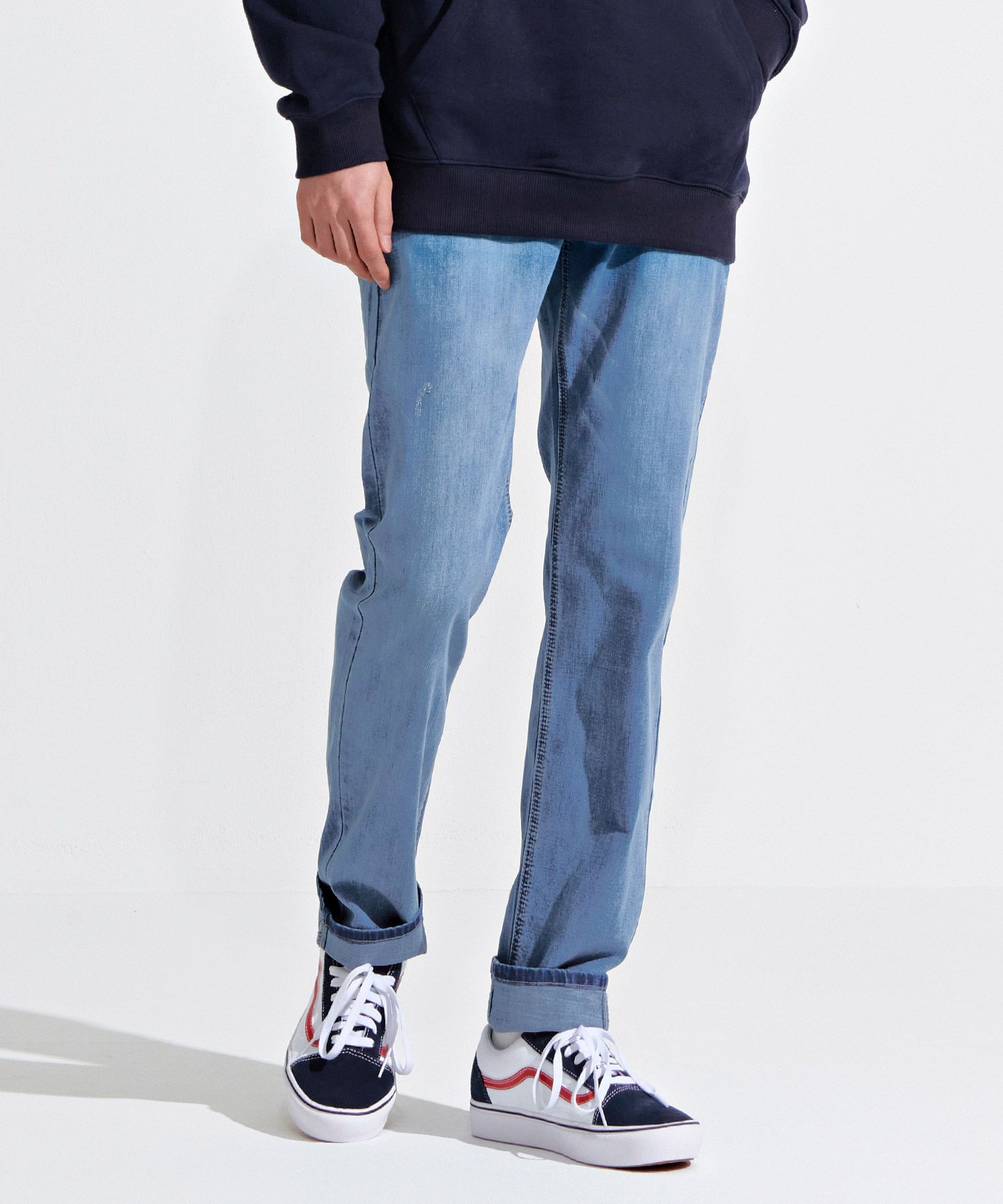 MUSINSA | CHASECULT Men's back banding tapered air jeans pants-BBRK2318C0N