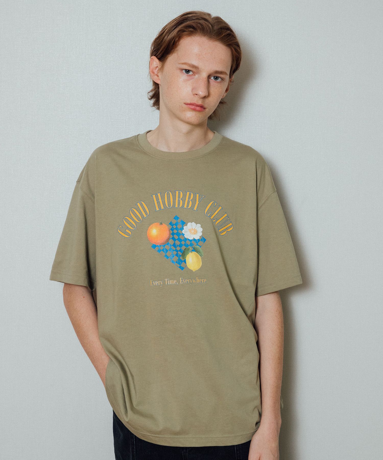 MUSINSA | GOODHOBBYCLUB Fruit Checkerboard Tea_Olive