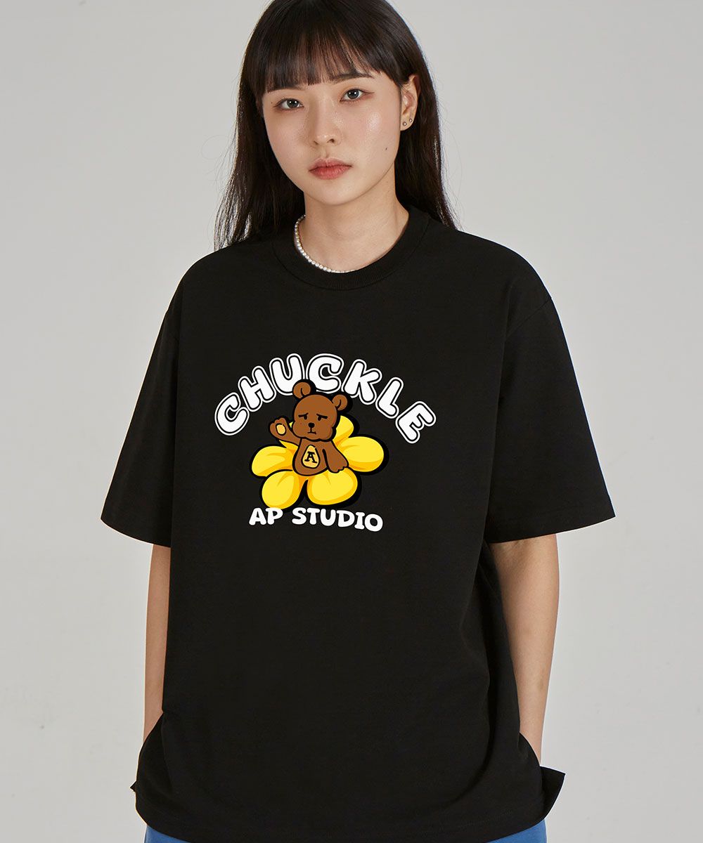 MUSINSA | ASTRAL PROJECTION Front Chuckle Bear Round Neck 15 Count ...