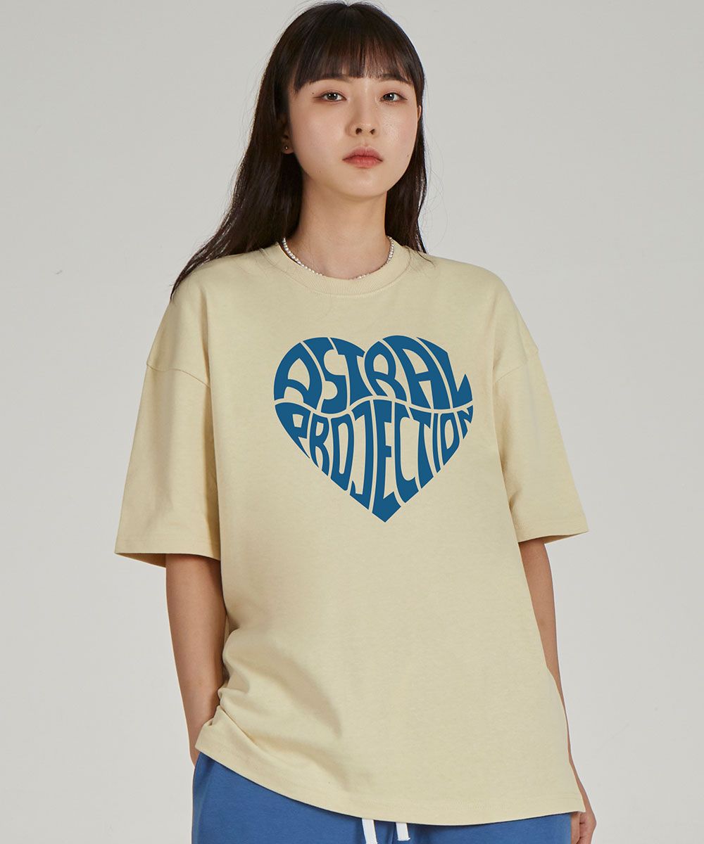 MUSINSA | ASTRAL PROJECTION Big Heart Logo Round Neck 15 Count Cotton ...