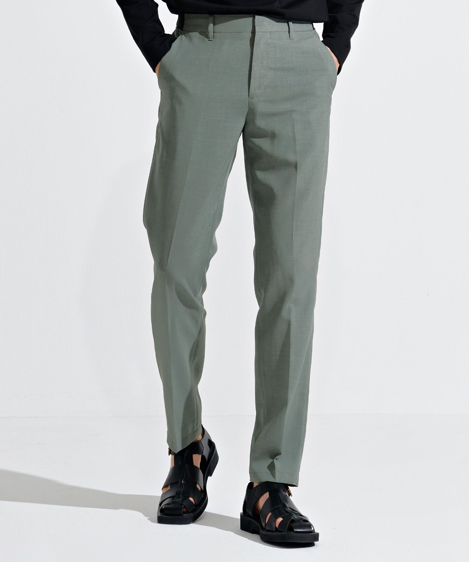 MUSINSA | CHASECULT Men's Light Side Banding Slacks Pants-BBRK2216C0V