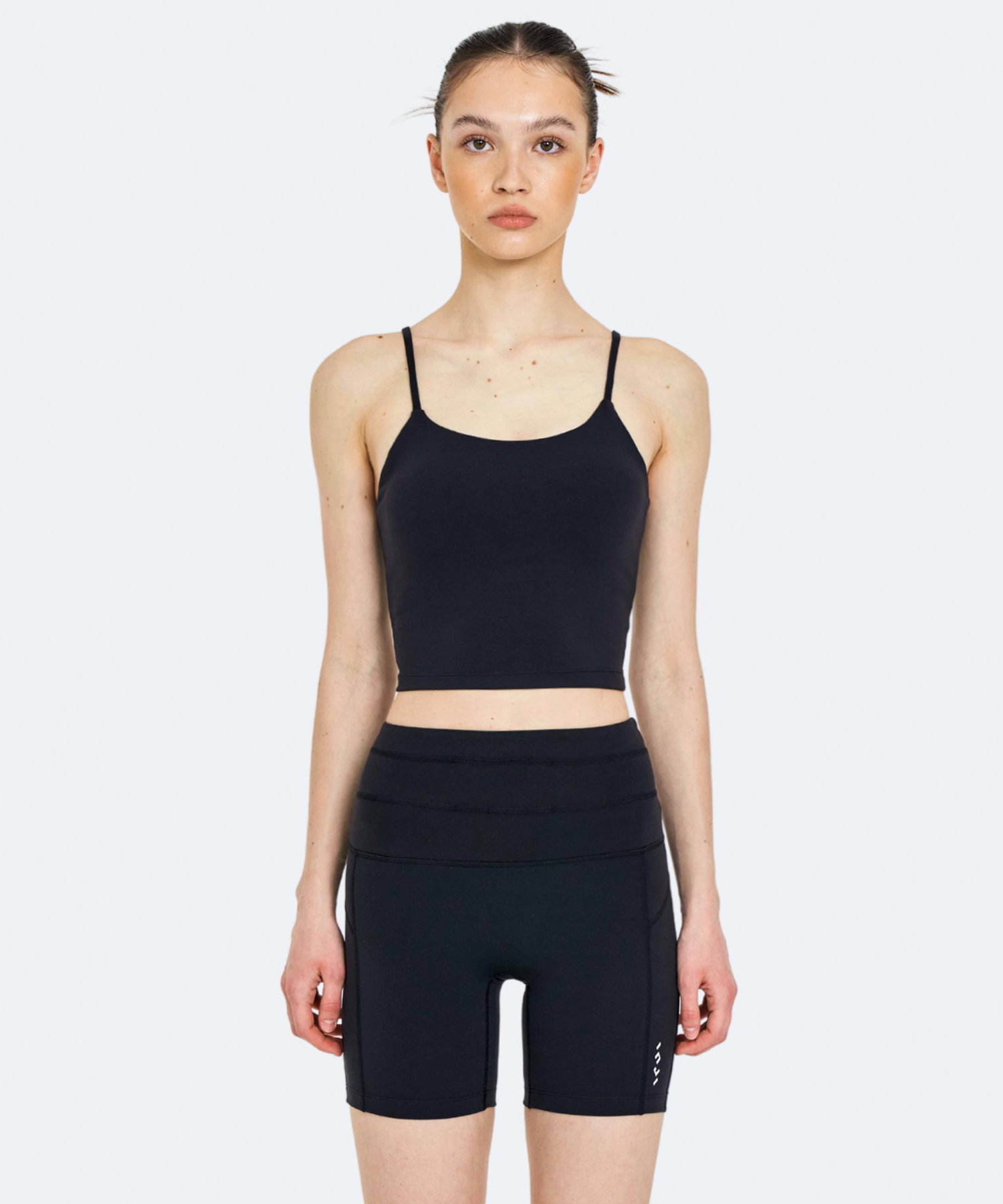 MUSINSA | INJIACTIVE LINE TANK BRA BLACK