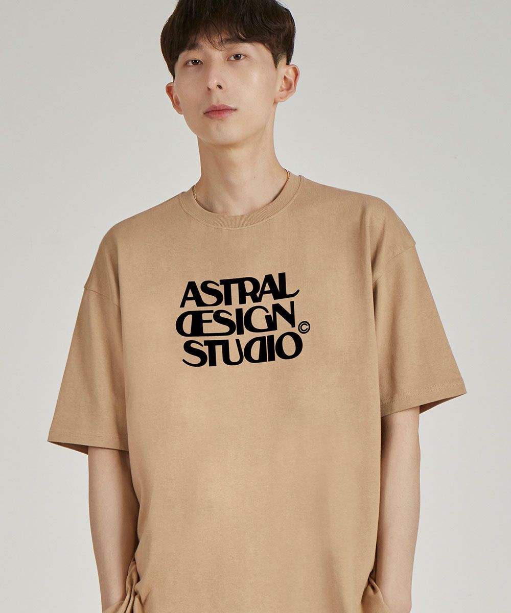MUSINSA | ASTRAL PROJECTION Astral Design Studio Round Neck 15 Count Cotton Short Sleeve T-Shirt ...