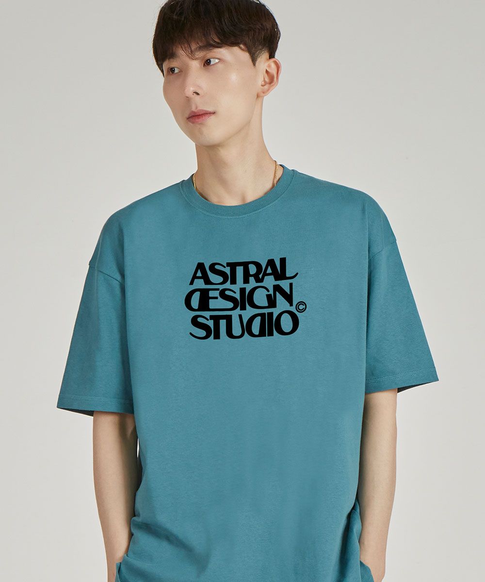 MUSINSA | ASTRAL PROJECTION Astral Design Studio Round Neck 15 Count Cotton Short Sleeve T-Shirt ...