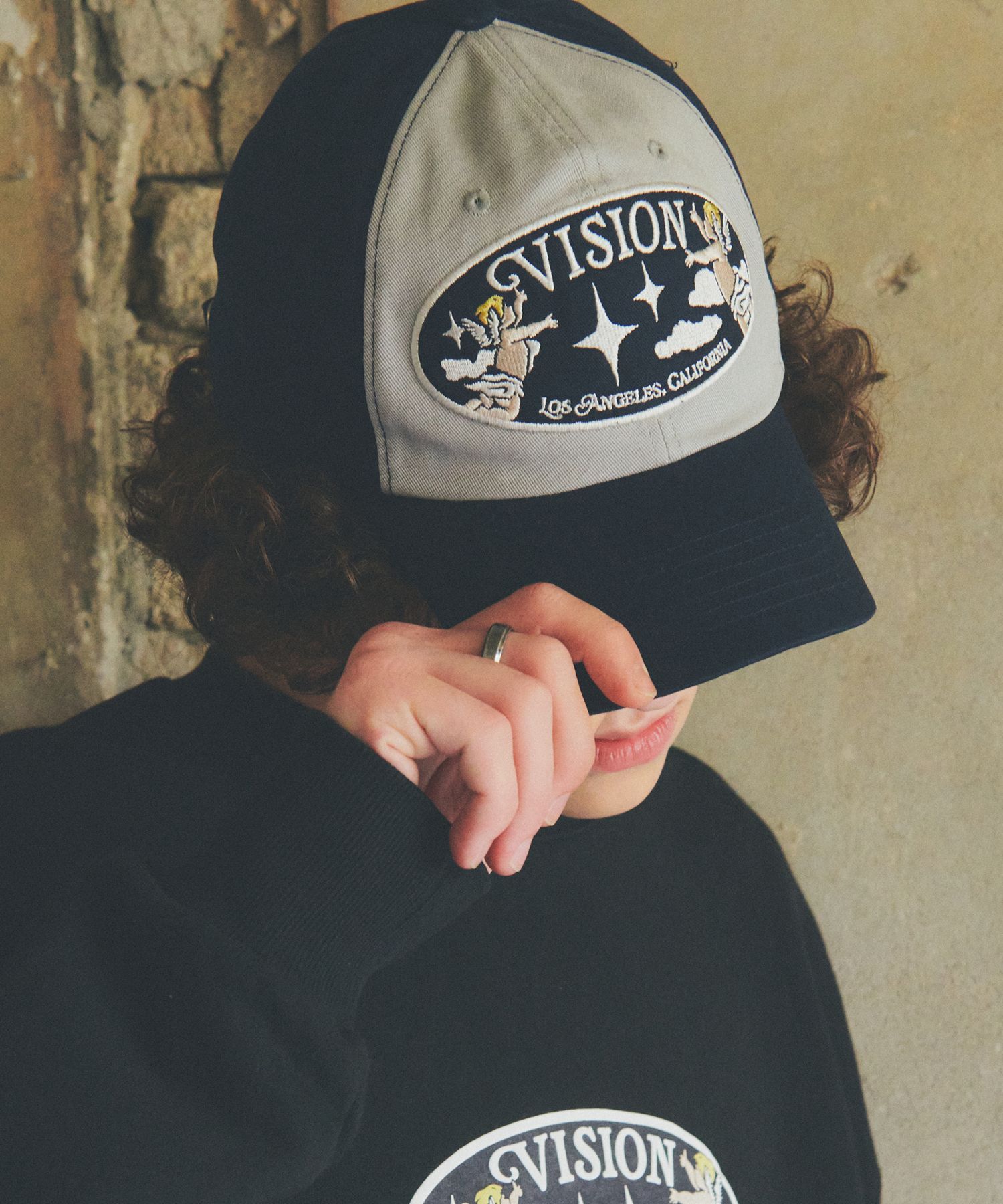 MUSINSA | VISION STREETWEAR VSW Angel Ball Cap Navy