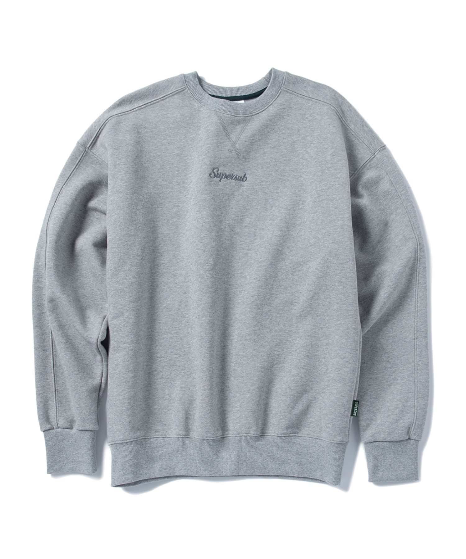 MUSINSA | SUPERSUB Heavyweight Line Stitch Sweatshirt [Grey]
