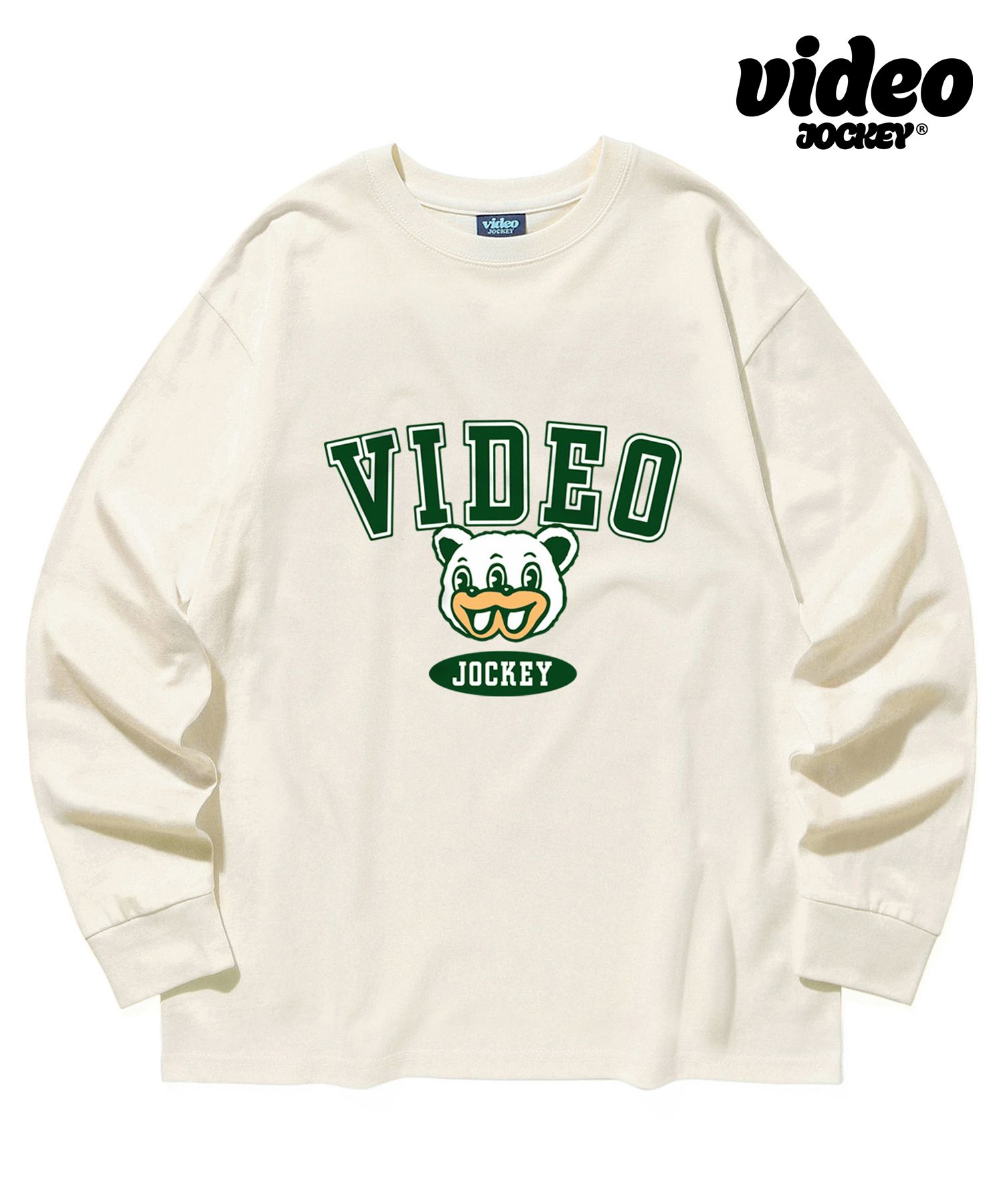 MUSINSA | VIDEO JOCKEY Two LS T-shirts without an eye. [Cream]