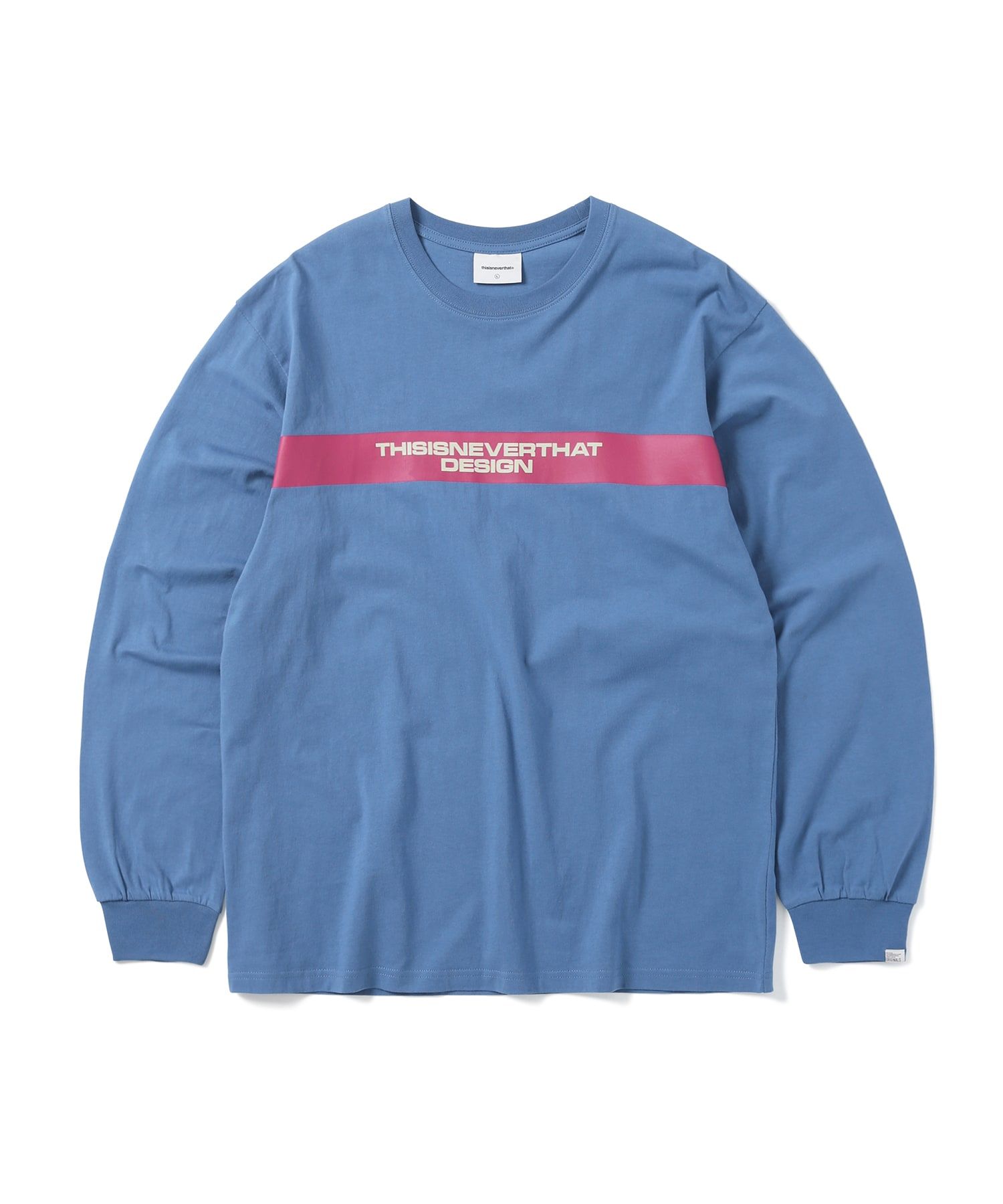 MUSINSA | thisisneverthat Painted Panel L/S Tee Light Blue