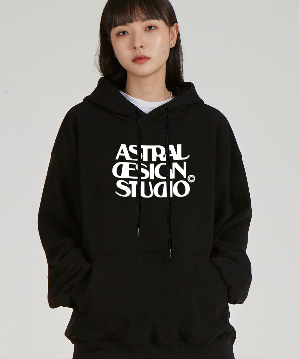 MUSINSA | ASTRAL PROJECTION Astral Design Studio Waffle Churi Hoodie_Black