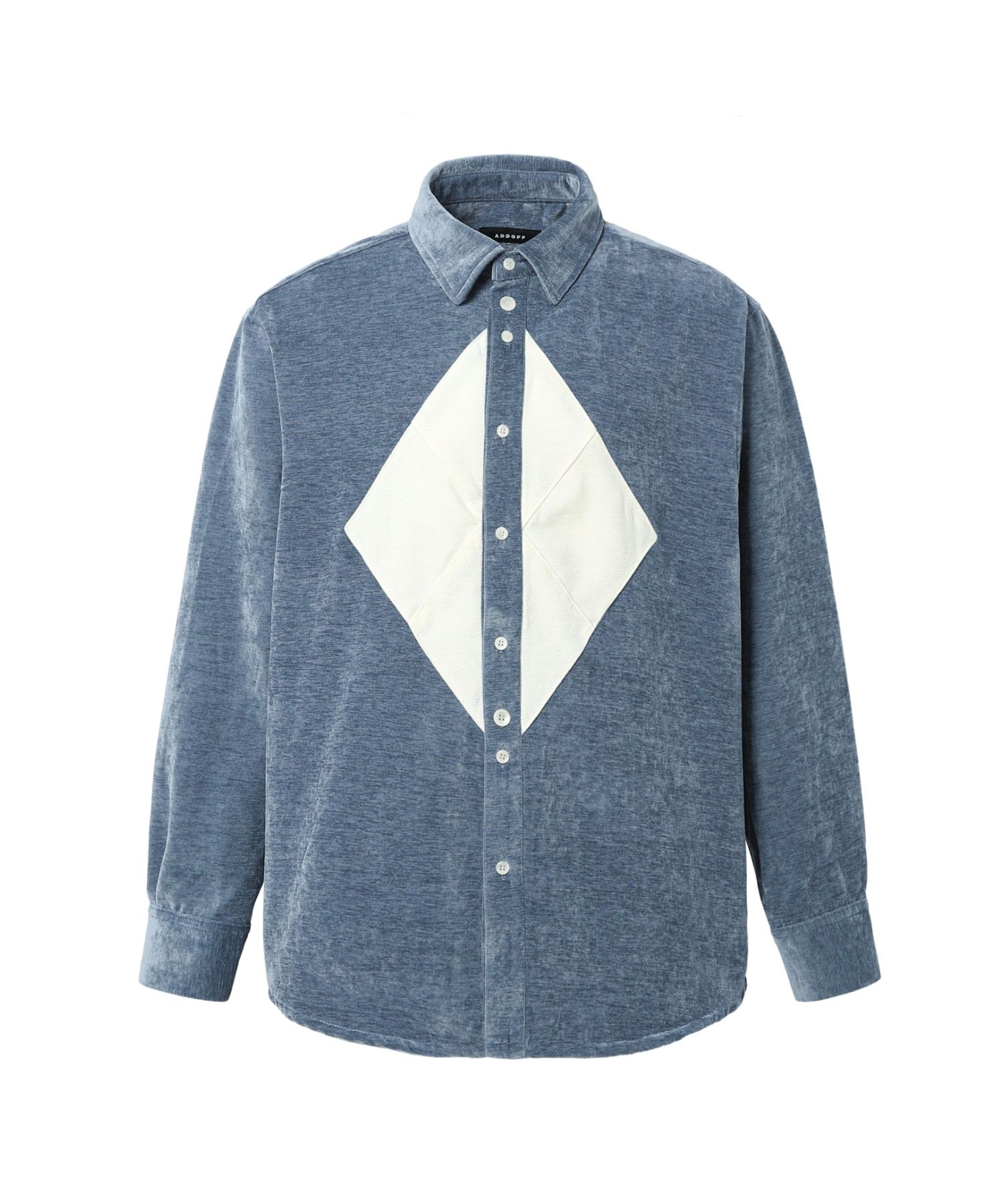 MUSINSA | ADDOFF VELOR DIA PATCH SHIRTS GLEAM BLUE