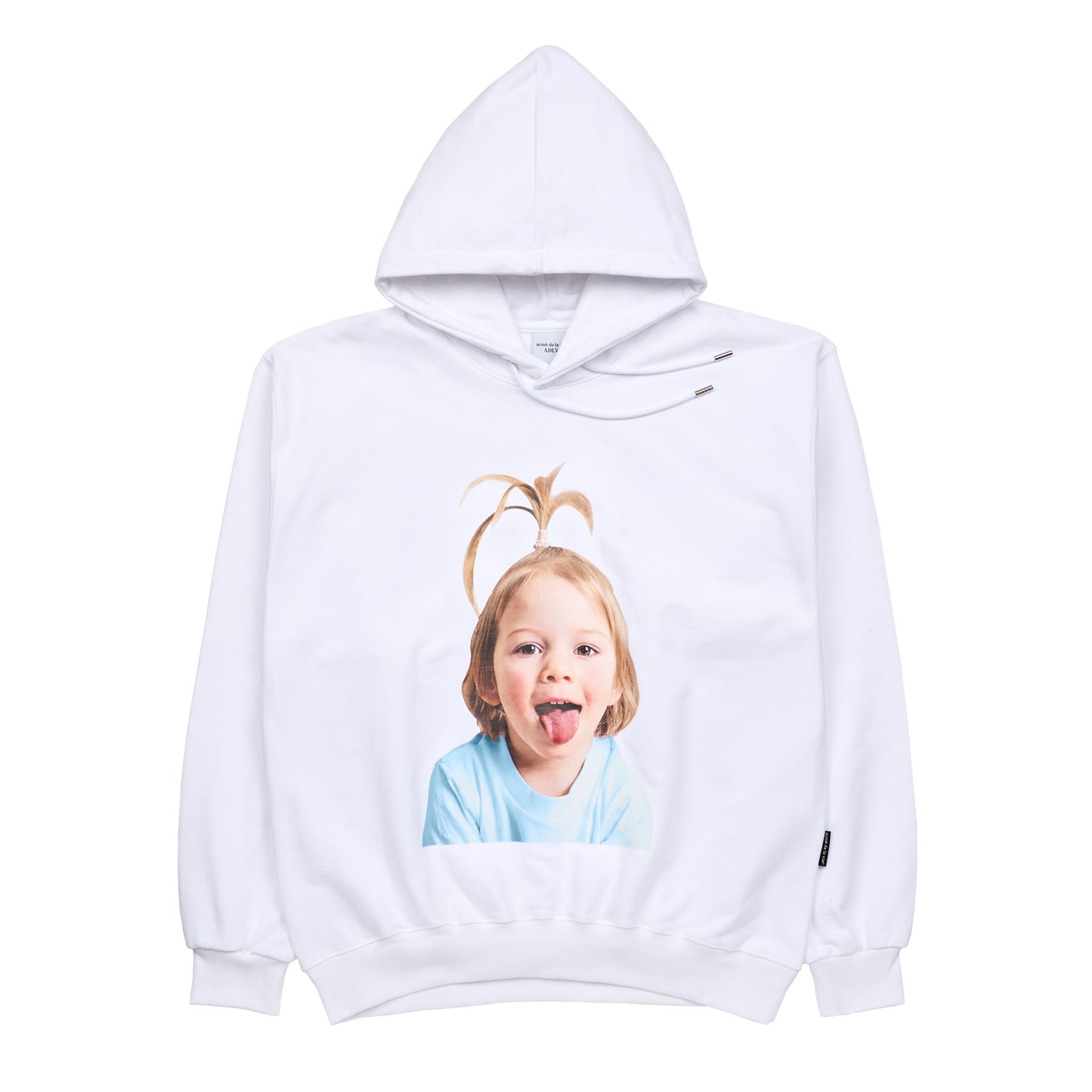 MUSINSA | acmé de la vie BABY FACE APPLE HAIR BOY HOODIE_WHITE