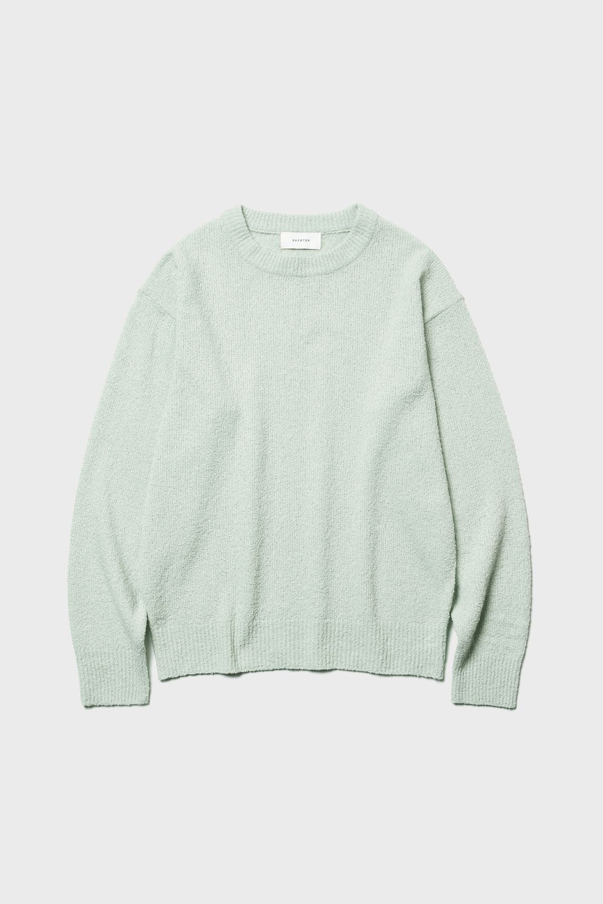 셔터(SHIRTER) BOUCLE CREWNECK KNIT (LIGHT GREEN) - 사이즈 & 후기 | 무신사