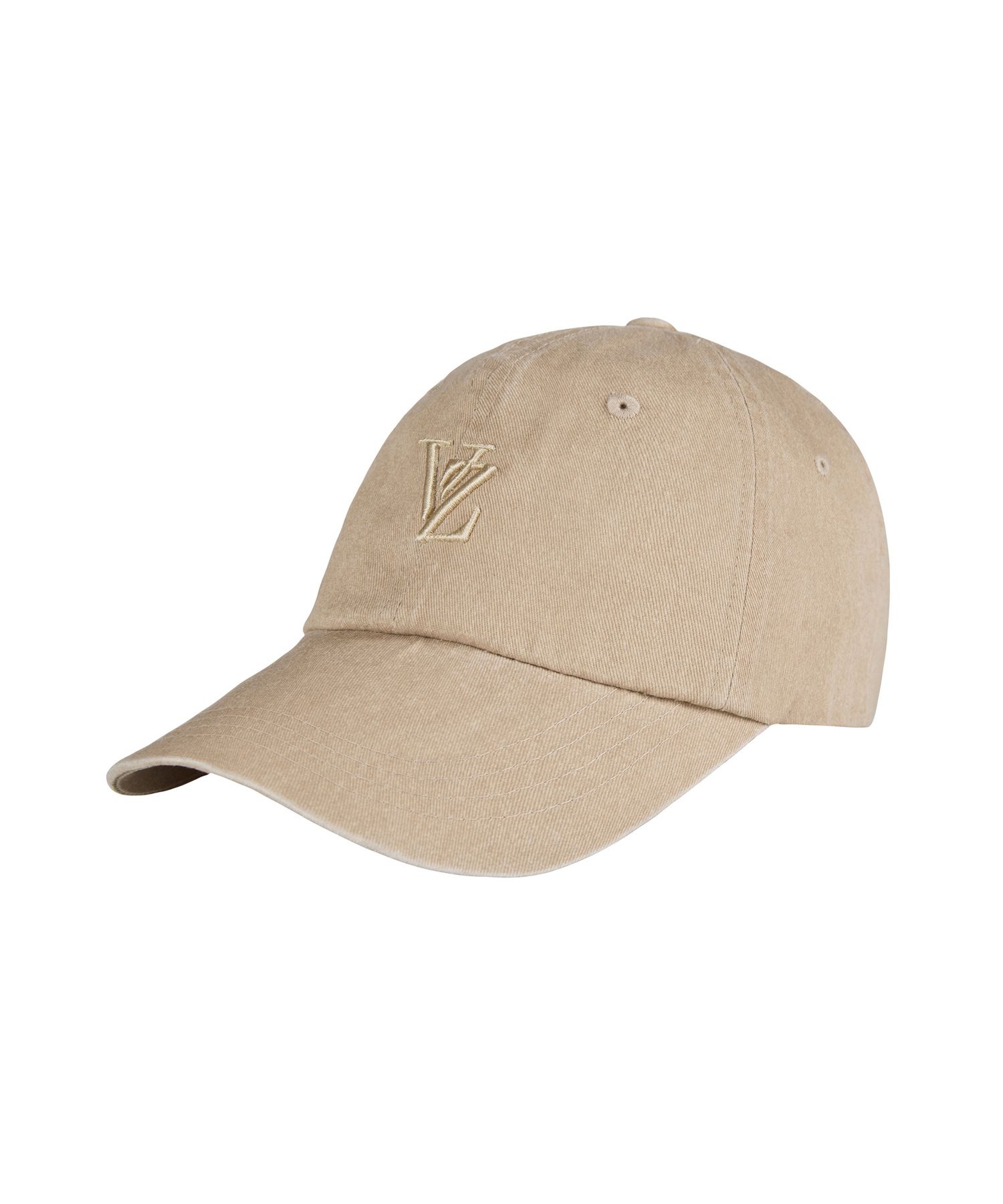 MUSINSA公式 | VARZAR 3D Monogram Pigment Overfit Ball Cap Beige