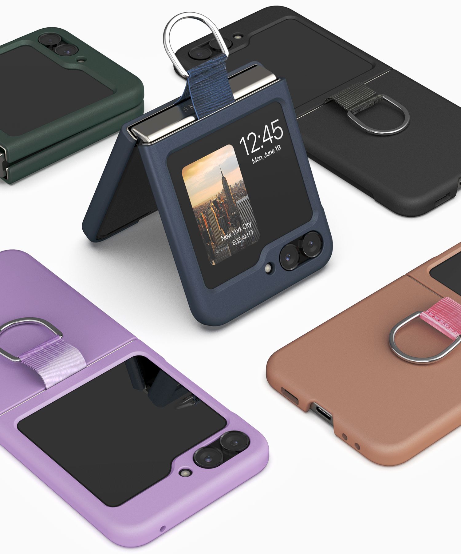 MUSINSA | SINJIMORU Galaxy Z Flip 5 4 3 Smart Ring Slim Fit Phone Hard ...