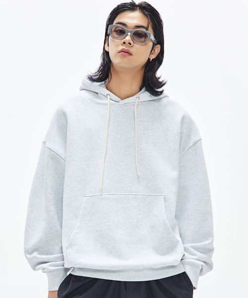 MUSINSA公式 | SOVERMENT 950G Solid Hood - 1% Melange Gray