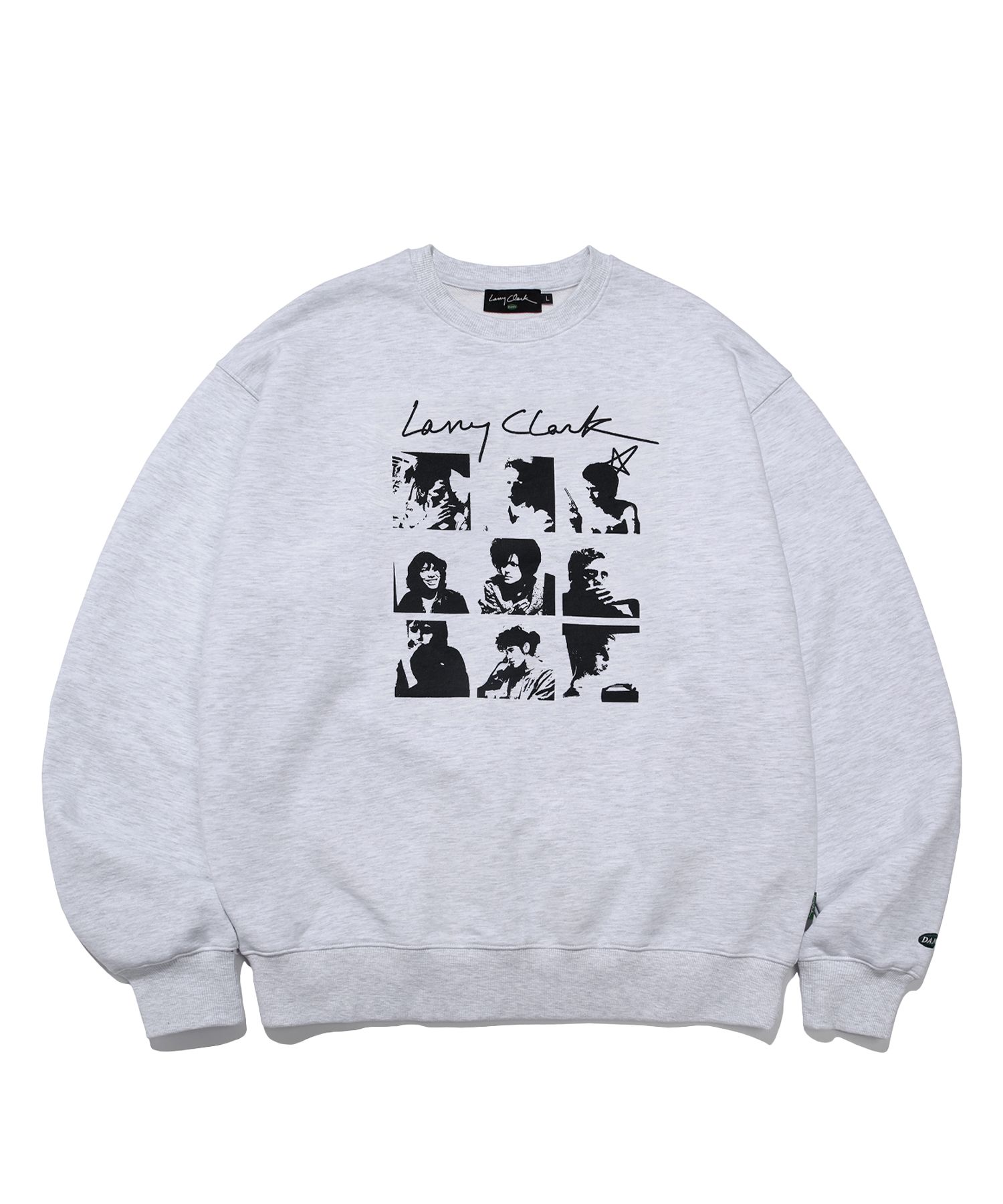 MUSINSA | LARRY CLARK TULSA 9 STILL CUT CREWNECK GRAY