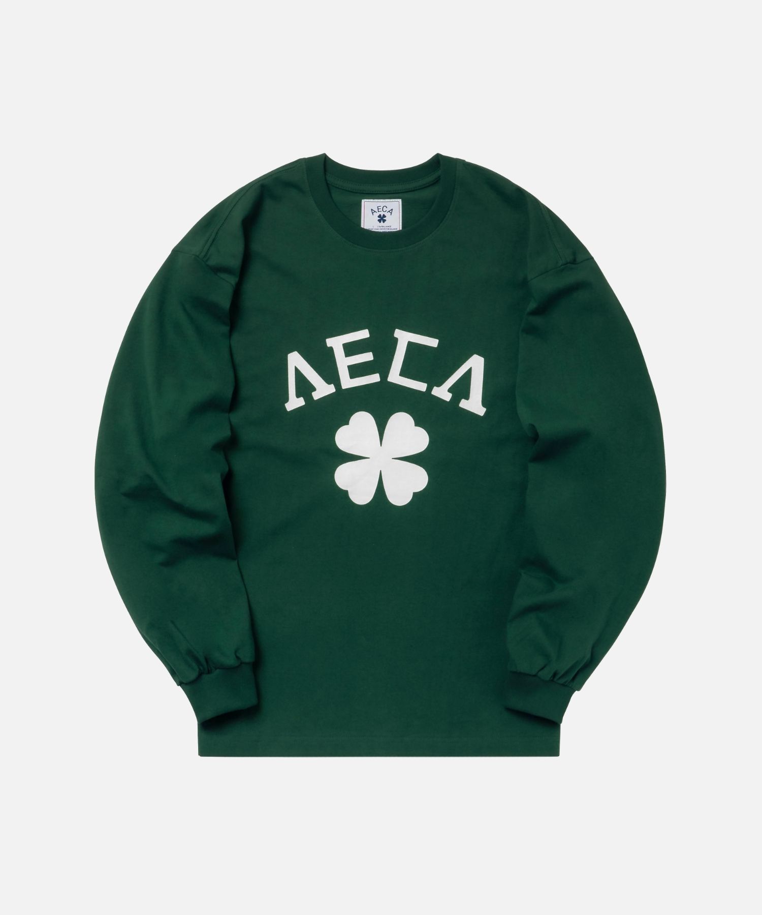 MUSINSA | AECA WHITE AECA LONG SLEEVE TEE (Korean EDITION)-FOREST GREEN ...