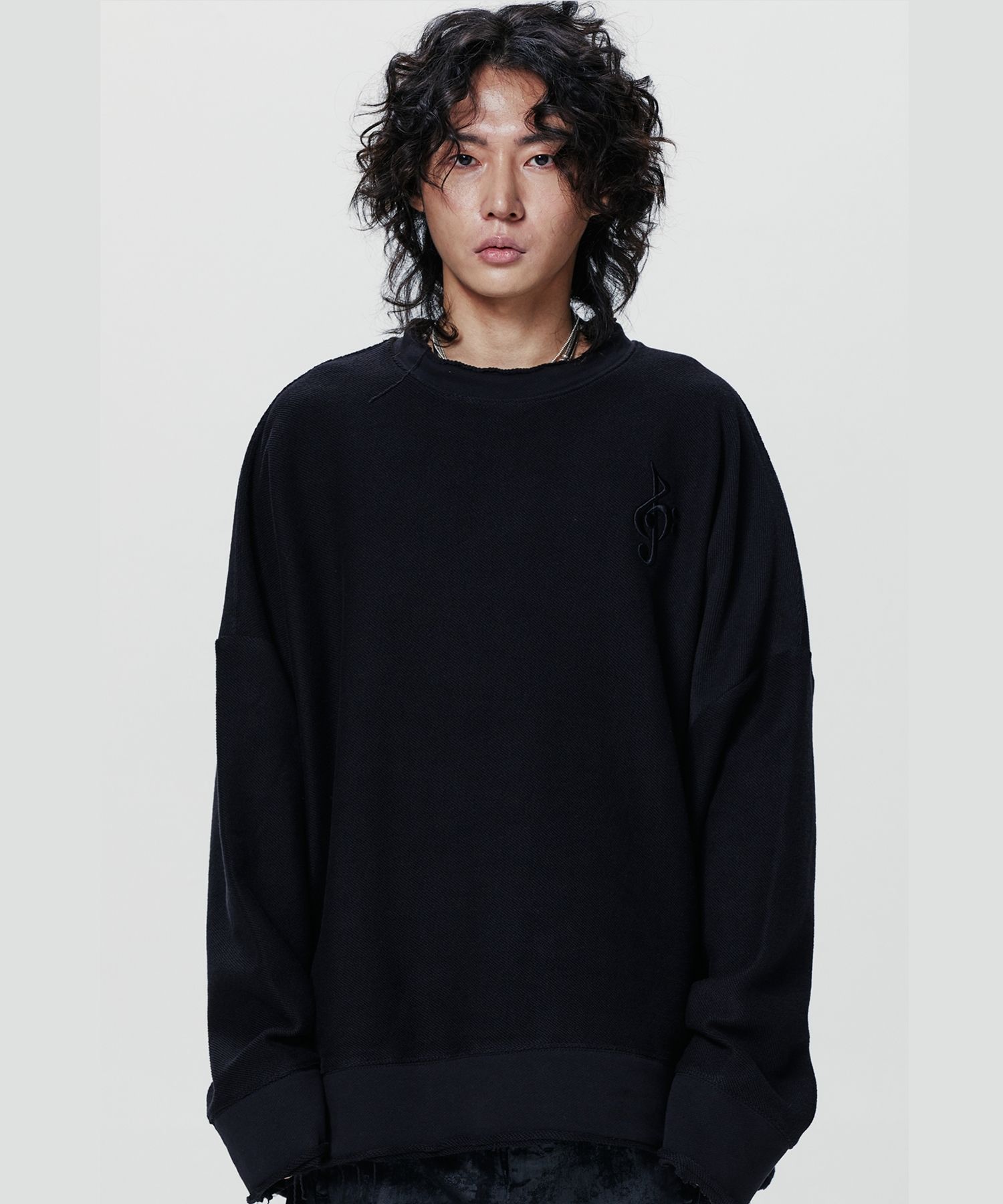 MUSINSA | 2113 STUDIO Super Oversized In-N-Out Sweat Black