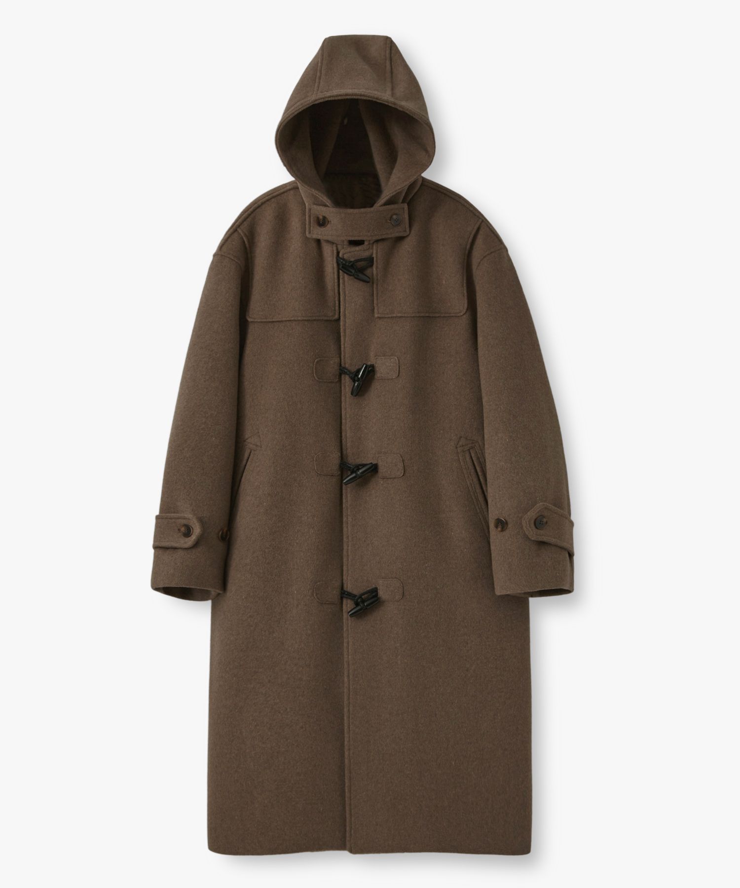 MUSINSA | LAFUDGESTORE Woolrich Loose-fit Long Duffle Coat_Melange Beige