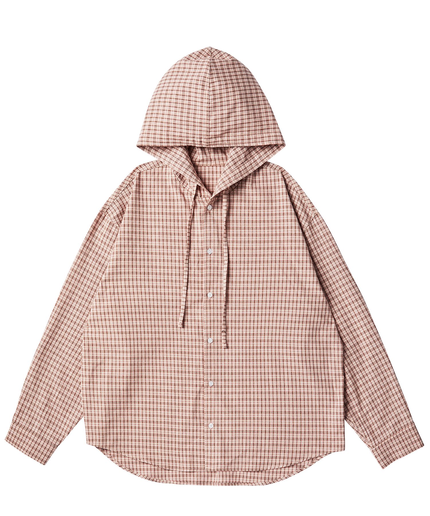 MUSINSA | EXERCISE CHECK PATTERN LAYERED INNER SHIRT_PINK