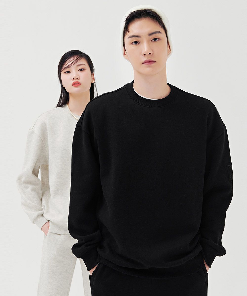 MUSINSA | CHASECULT Unisex Wappen Point Daily Fleece Sweatshirt ...