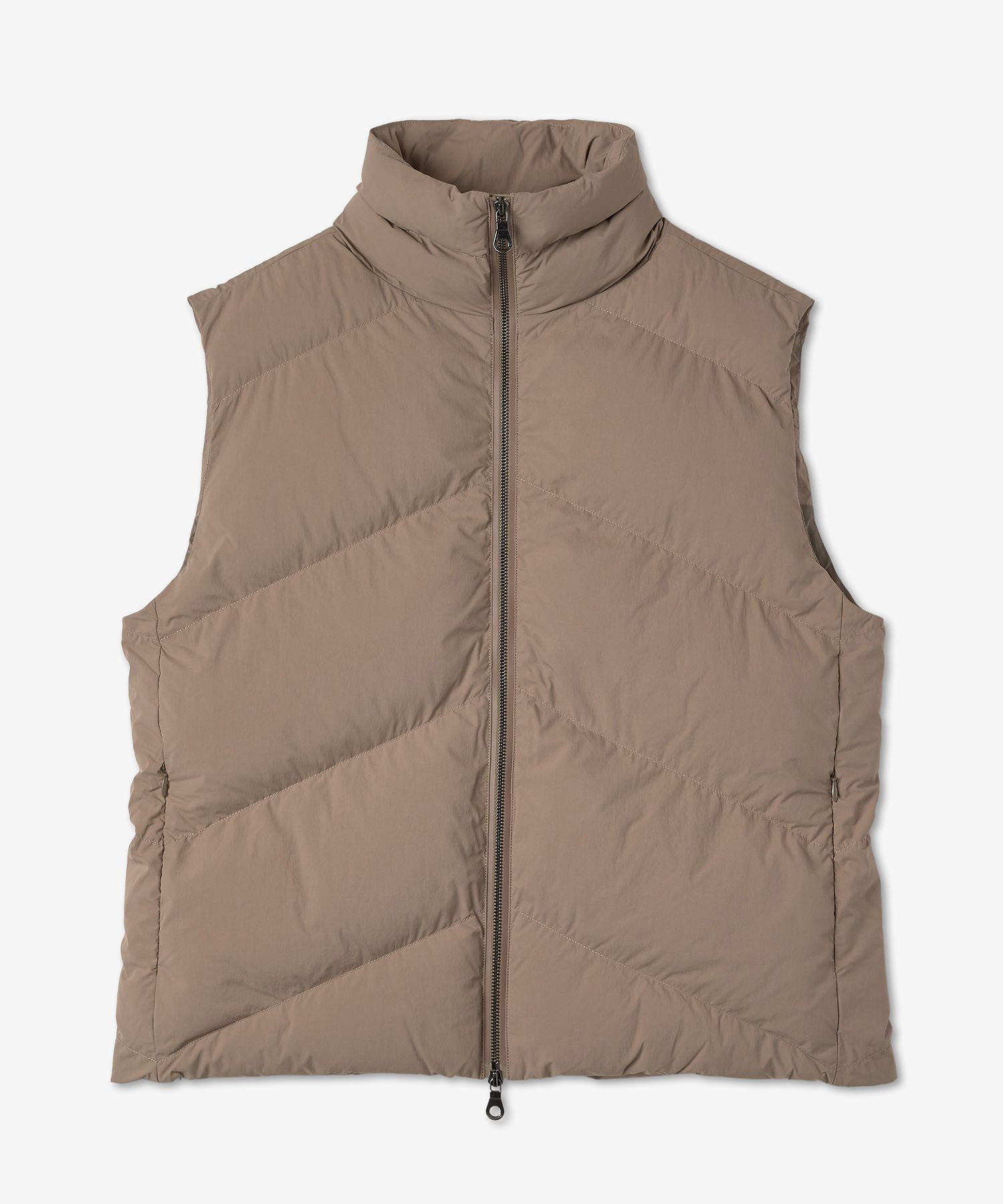 MUSINSA | STUDIO NICHOLSON Fur Bench coat vest - Dark Stone ...