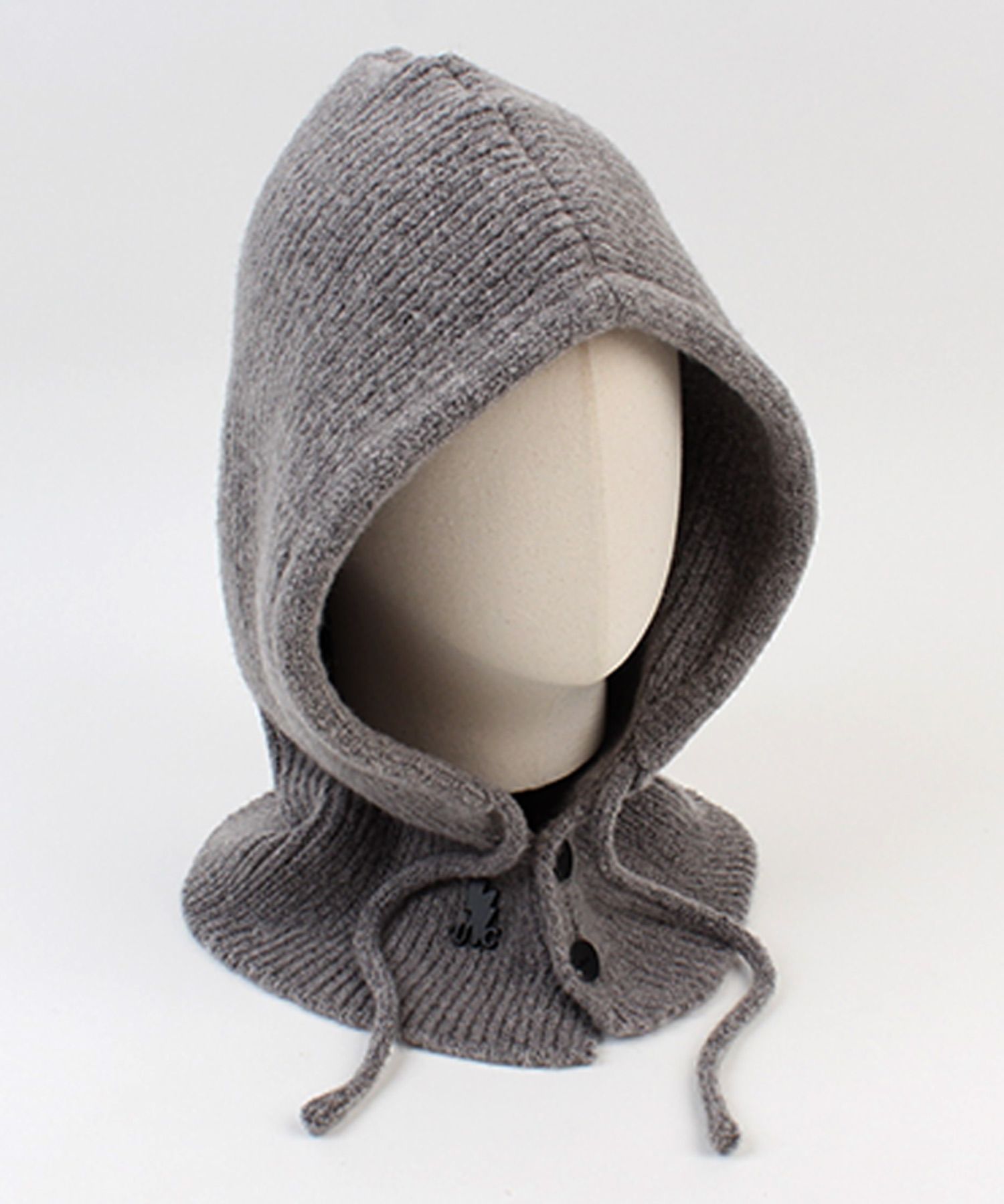 MUSINSA | UNIVERSAL CHEMISTRY Wool Knit Gray Open Balaclava Balaclava