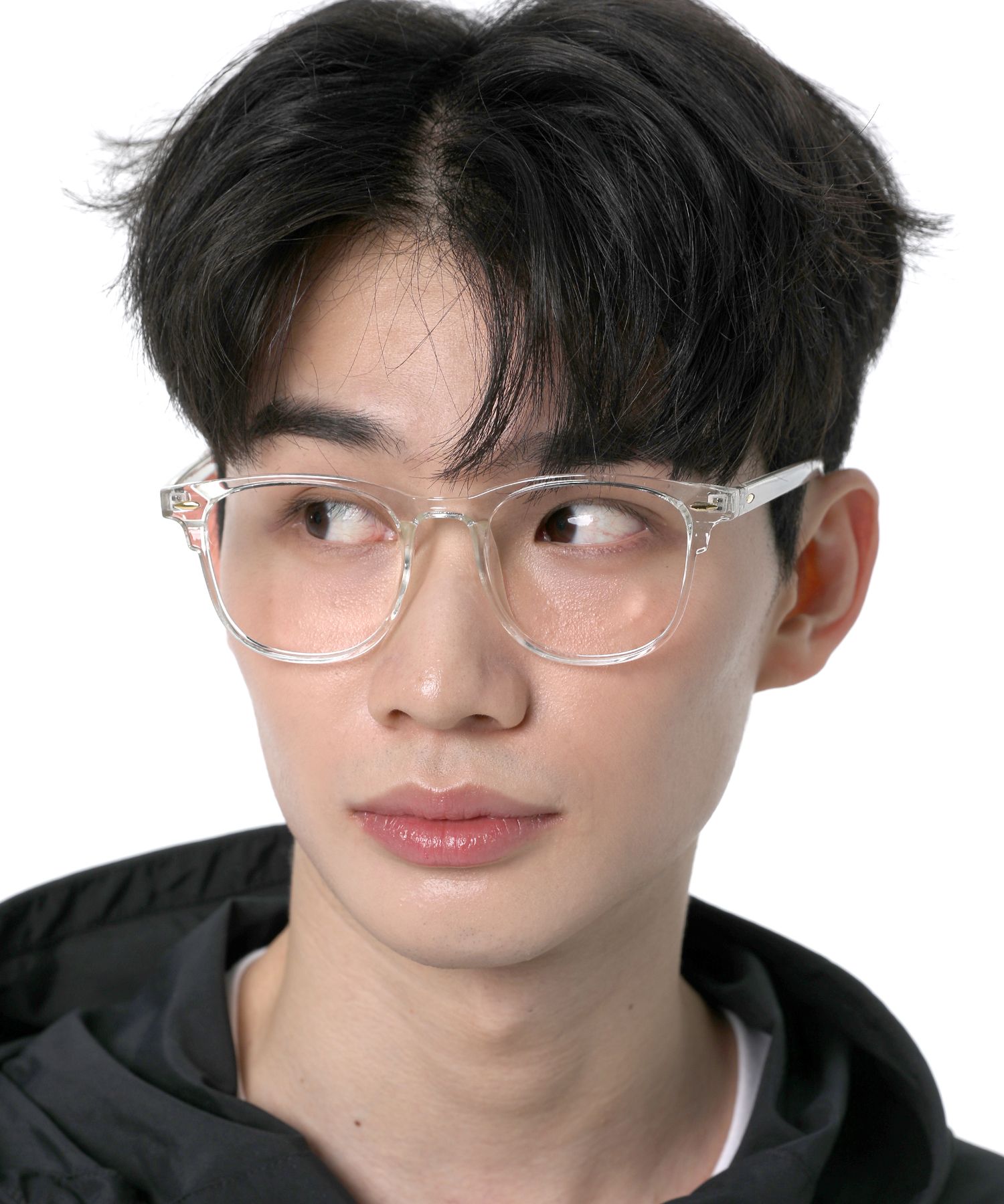 MUSINSA | SBKA SBKA Thur-C02 Blue Light Horn-rimmed Glasses