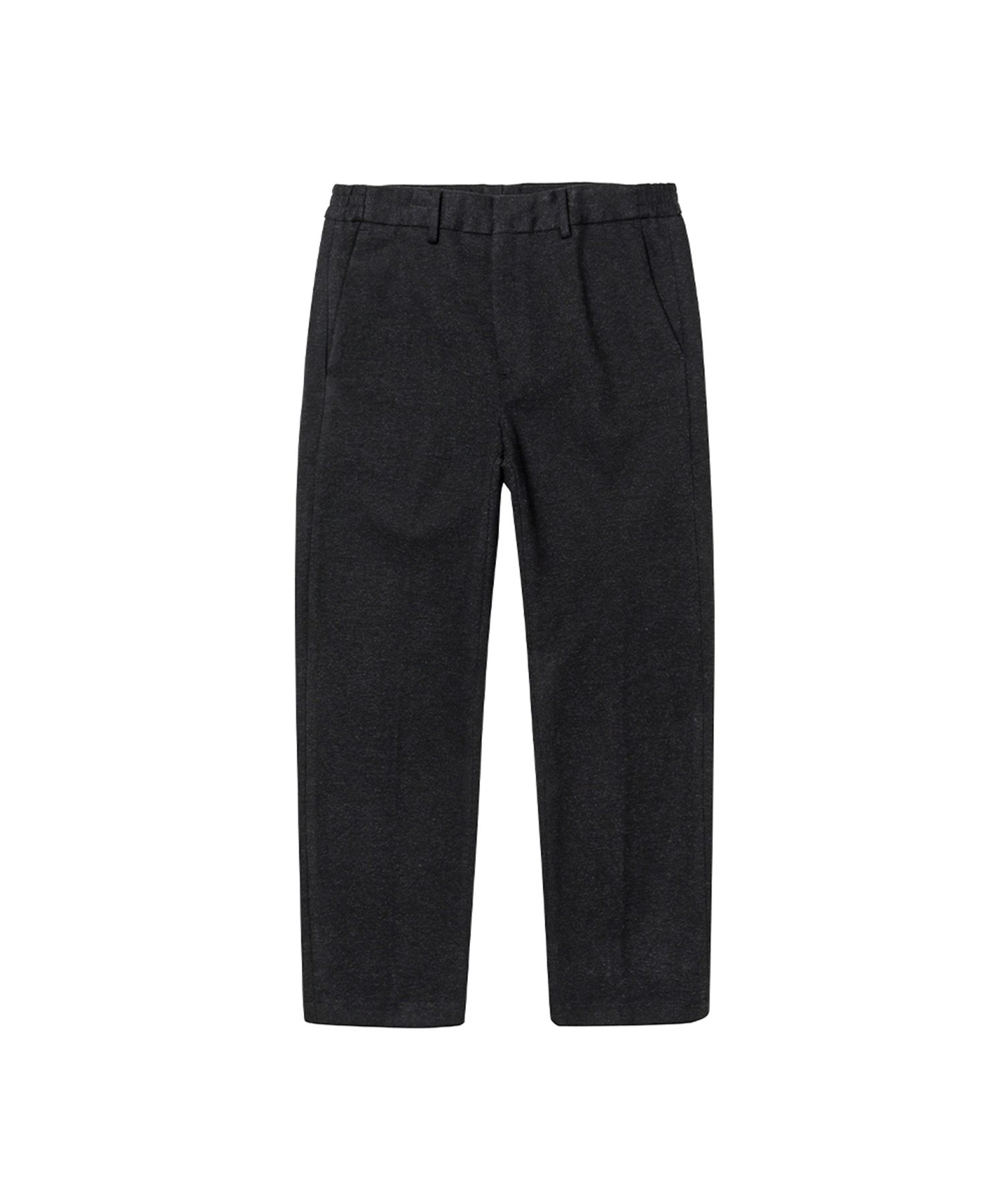 MUSINSA | AD HOC Men's back brush tapered slacks (black)
