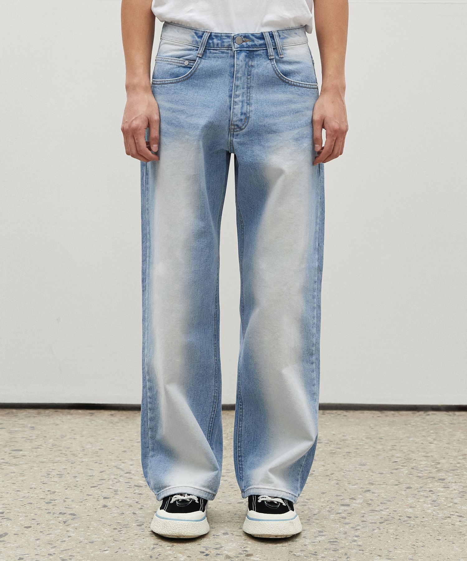 MUSINSA | DECET Mid Rise Wide Jeans DCPT027LightBlueCenter