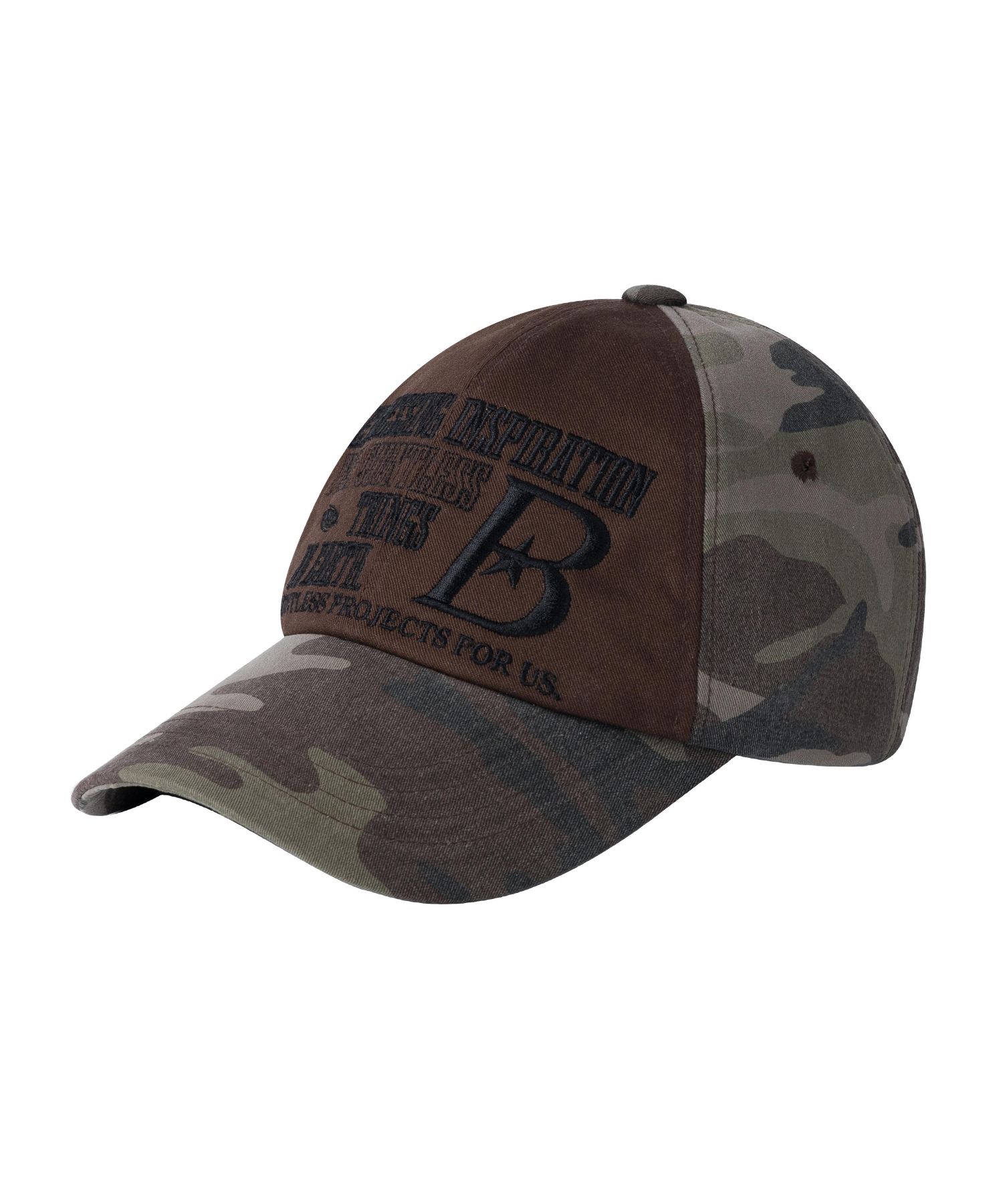 MUSINSA | BAUF B LOGO Ball Cap [Camo Brown]