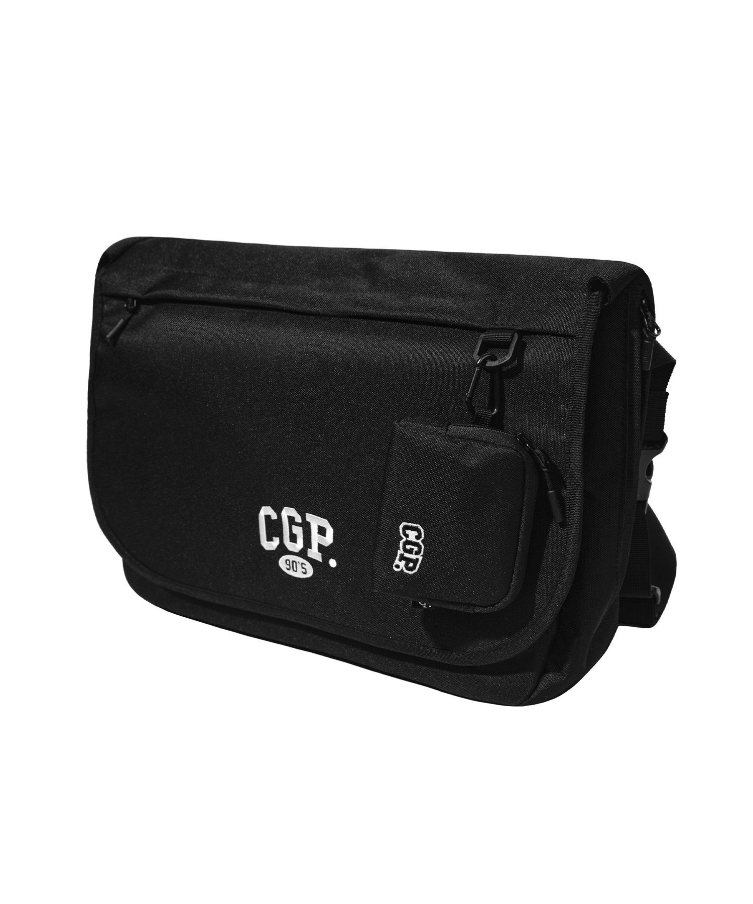 MUSINSA | Codegraphy 90S CGP arch logo messenger bag_black