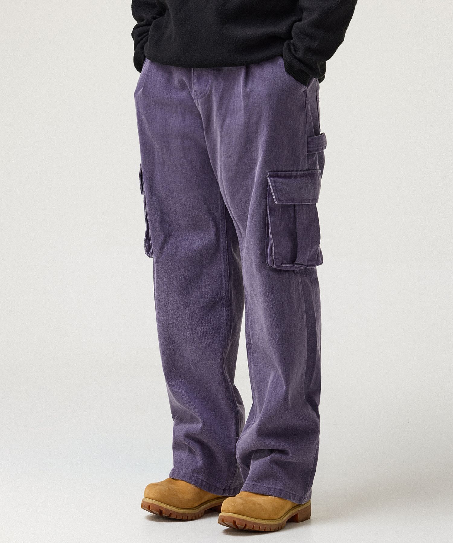 MUSINSA | LAUGHER CARGO Pants - PURPLE