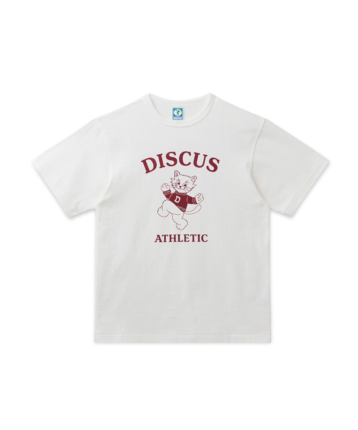MUSINSA | DISCUS ATHLETIC Super Heavyweight Regular Fit Cat T-Shirt Off ...
