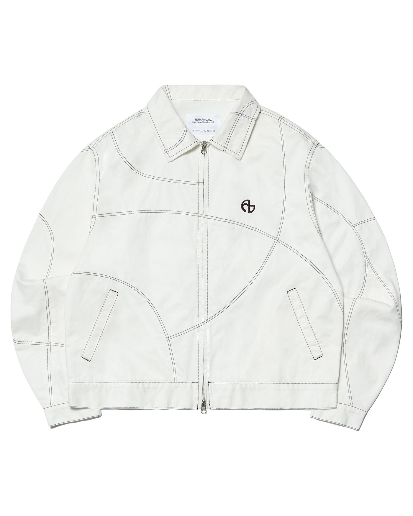 MUSINSA | NOMANUAL STITCHED WORK JACKET - OFF WHITE
