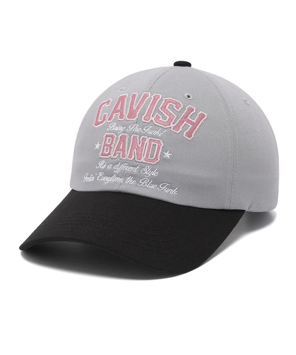 MUSINSA | CAVISH ARCH SCRIPT BALL CAP GREY(CV2DSUAB21A)