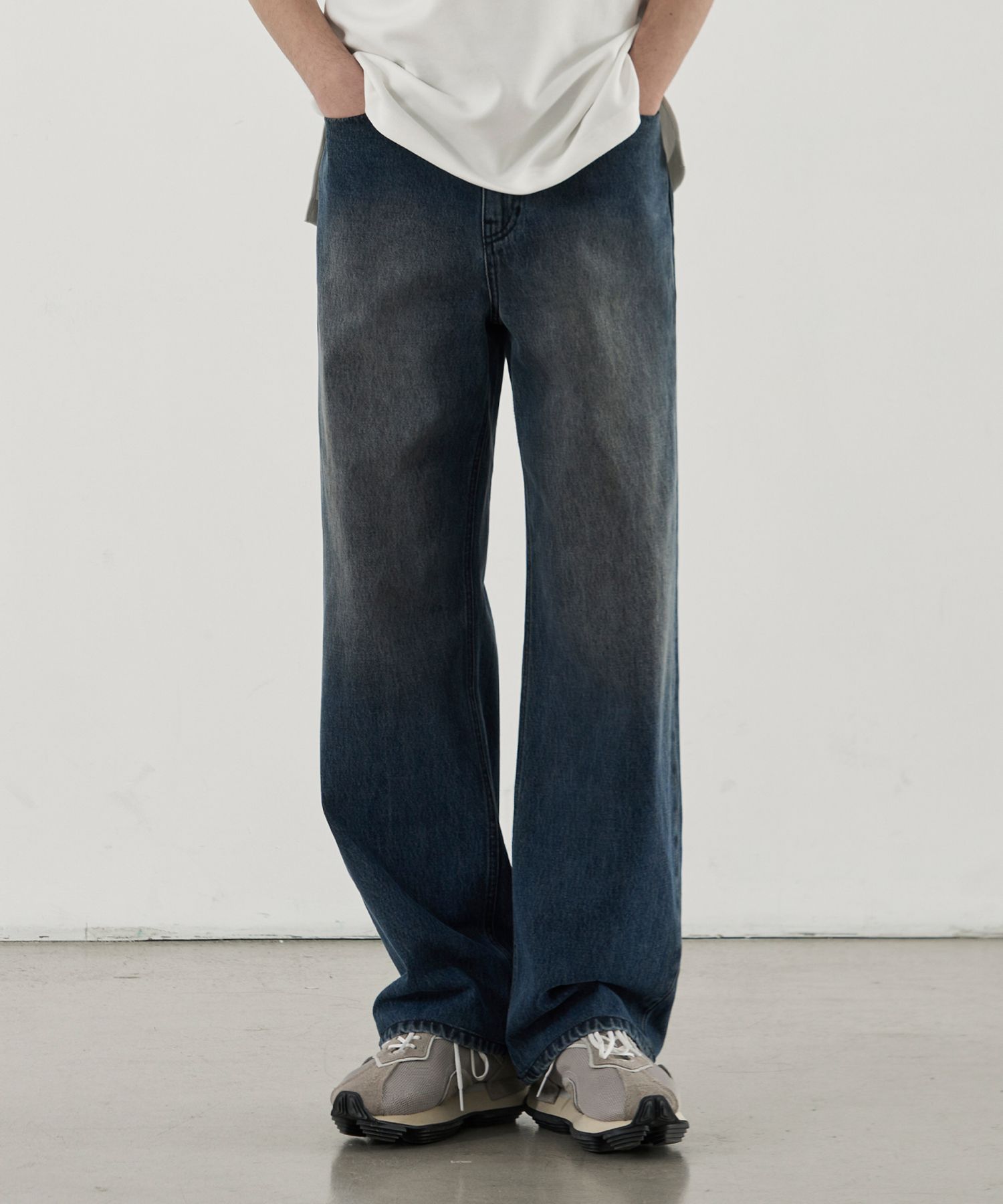 MUSINSA | DRAW FIT Relaxed New Wide Denim [SLATE BLUE]