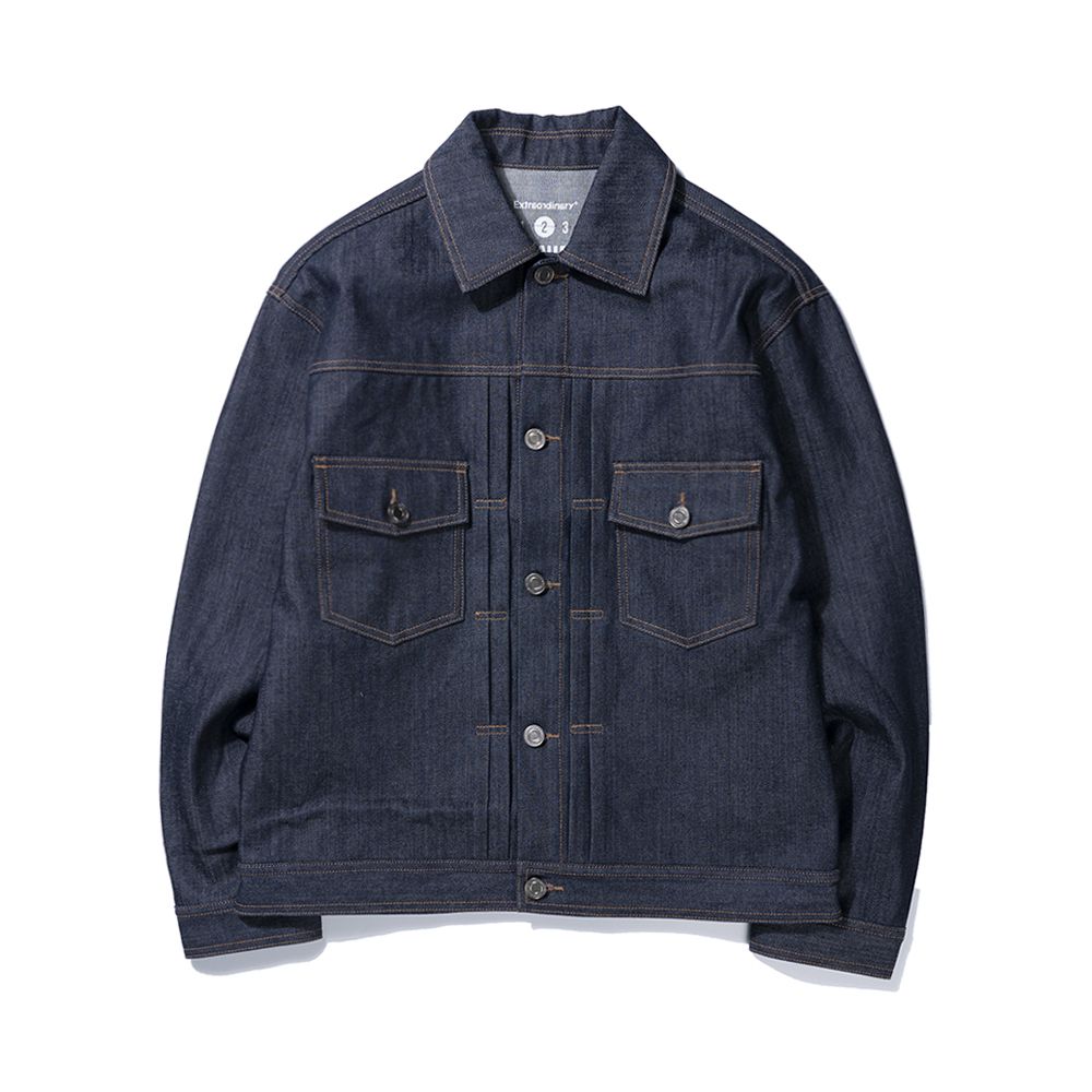 MUSINSA | EXTRAORDINARY RAW DENIM JACKET