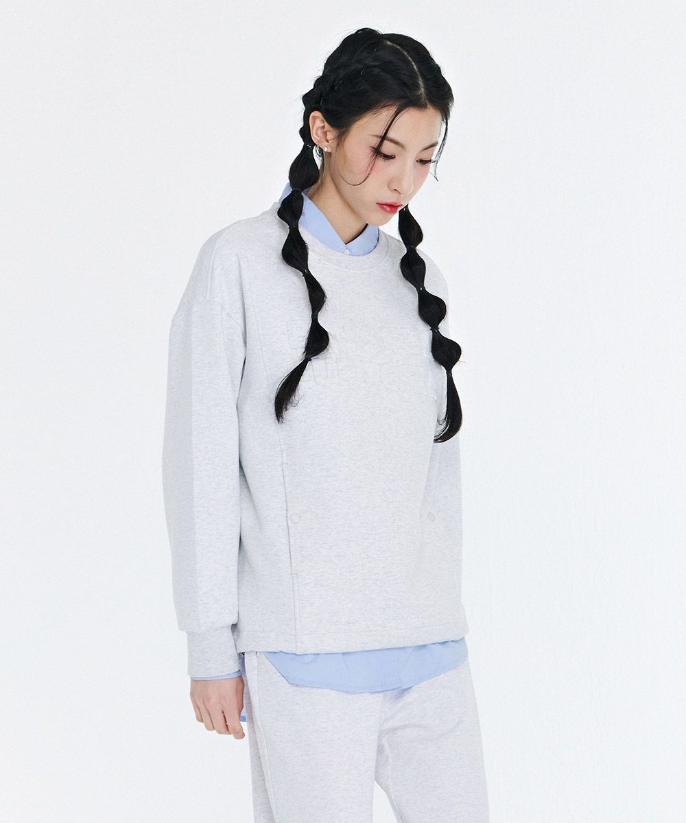 MUSINSA | CHASECULT Women's Embossed Graphic Hem String T-Shirt ...