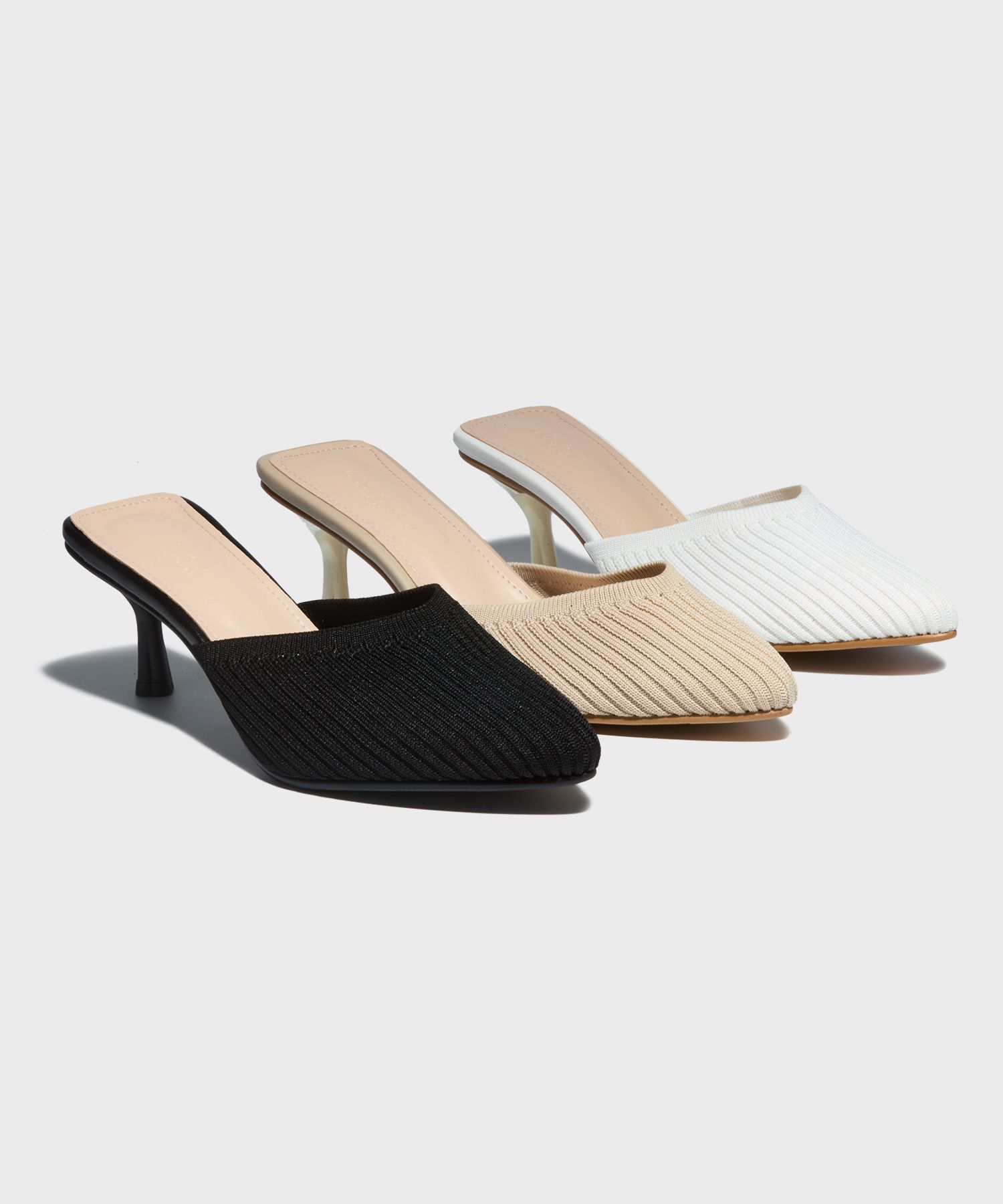 MUSINSA公式 | CUSTOMADE WOMAN 6cm Knit Stiletto Mule Heel Jane (CW0030)