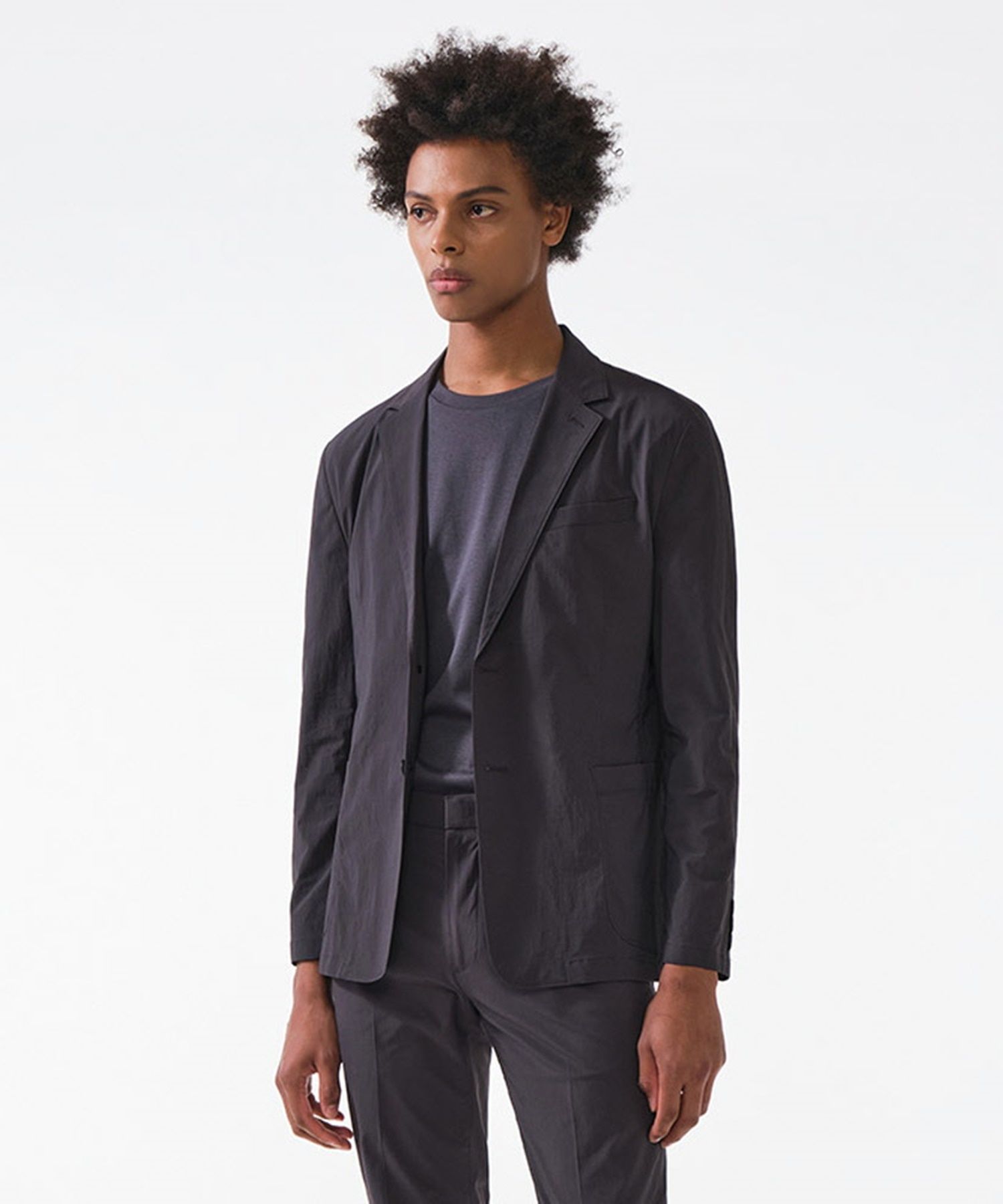 MUSINSA | STCO DMZ 23 SS Ice Touch Bamboo Set-up Jacket (Charcoal)