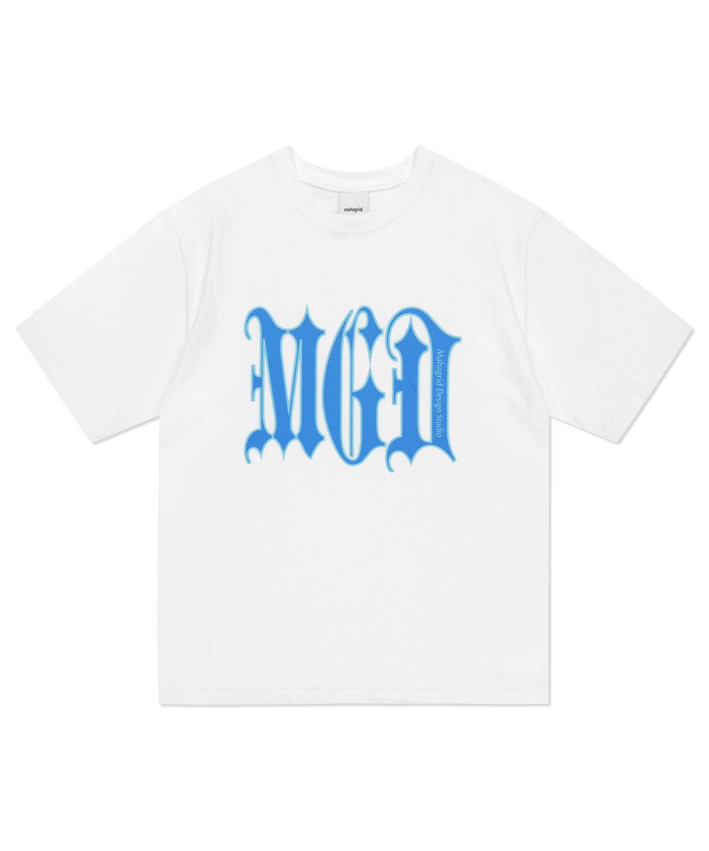MUSINSA公式 | MAHAGRID GOTHIC MGD LOGO TEE WHITE(MG2DMMT514A)