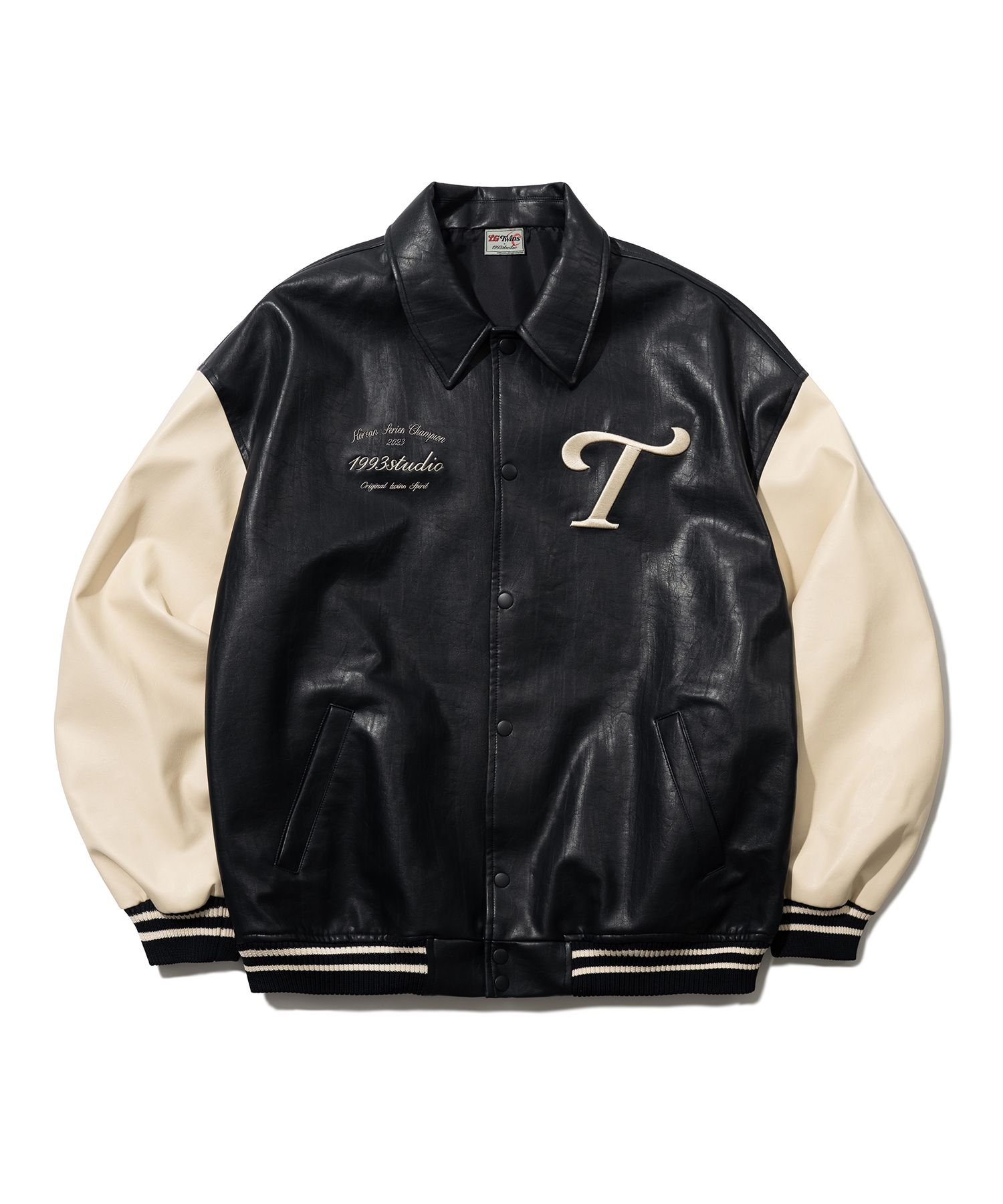MUSINSA | 1993STUDIO [LG Twins] V3 Champion Varsity Jacket_Navy