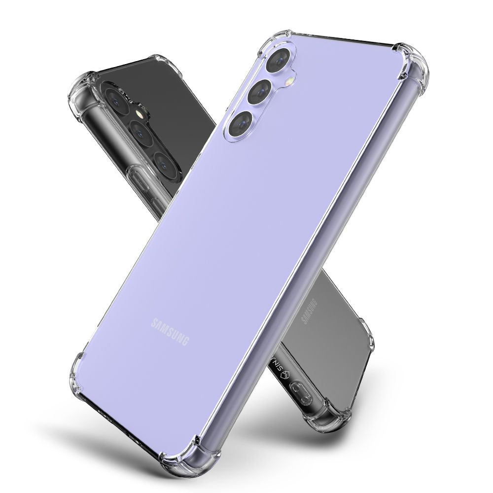 MUSINSA | SINJIMORU Galaxy A34 Airshield Jelly Soft Bumper Clear Phone Case